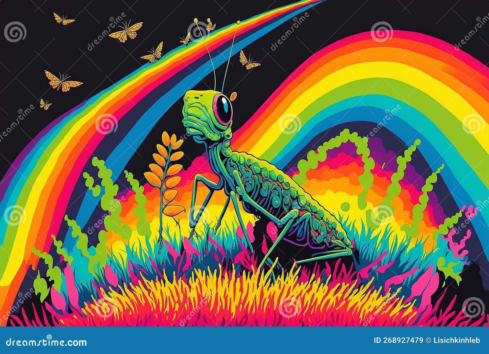 Colorful Mantis Created with Generative Ai Technology Stock ...