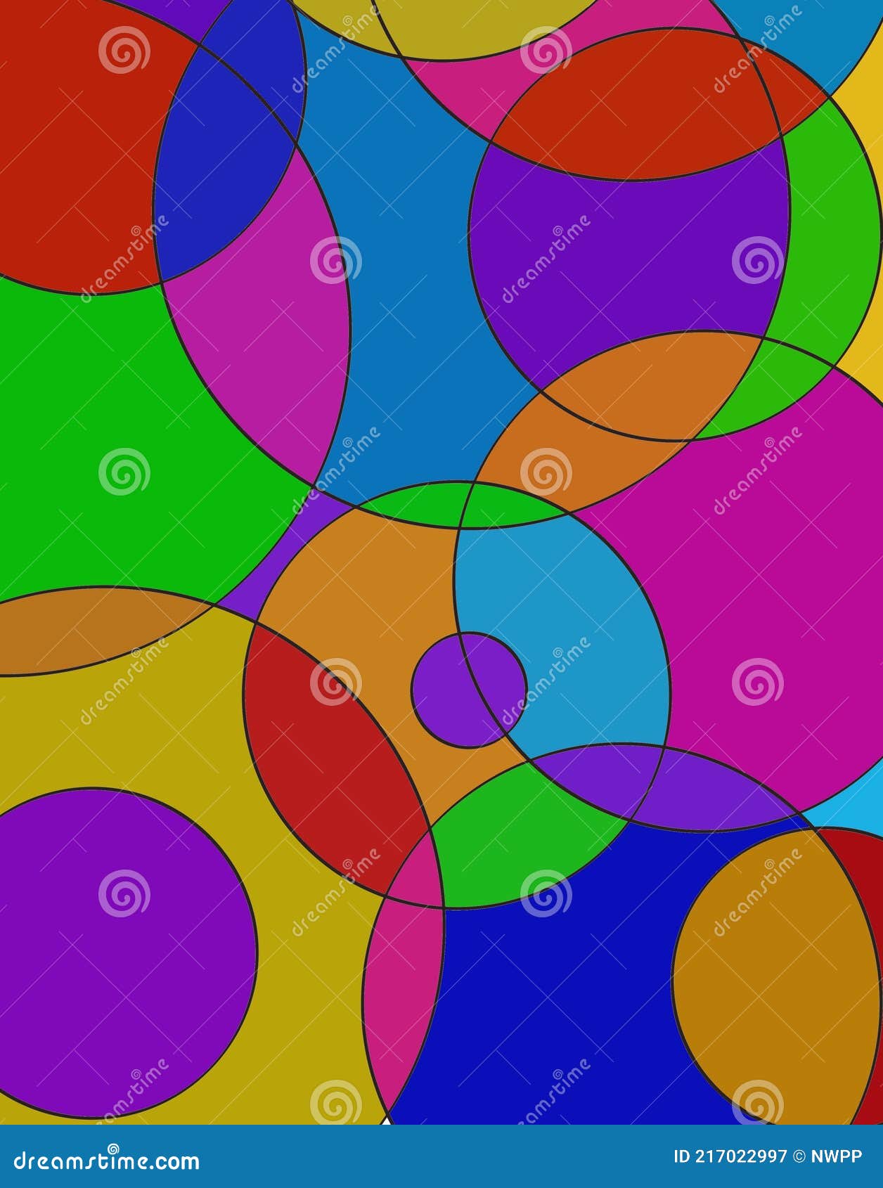 Colorful of the Many Circle Stock Illustration - Illustration of leaf ...