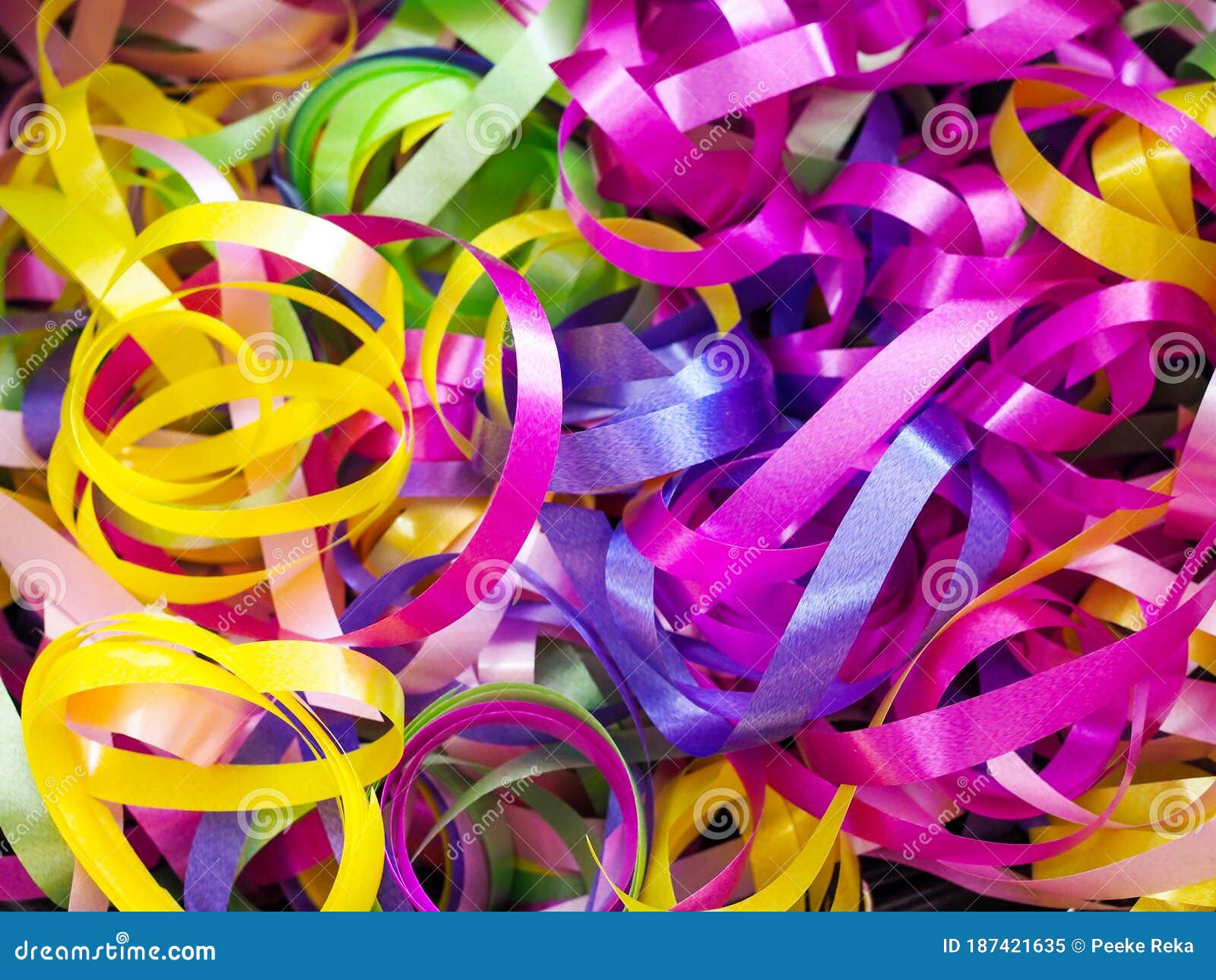 Colorful Many Ribbon for Background Stock Image - Image of blue ...