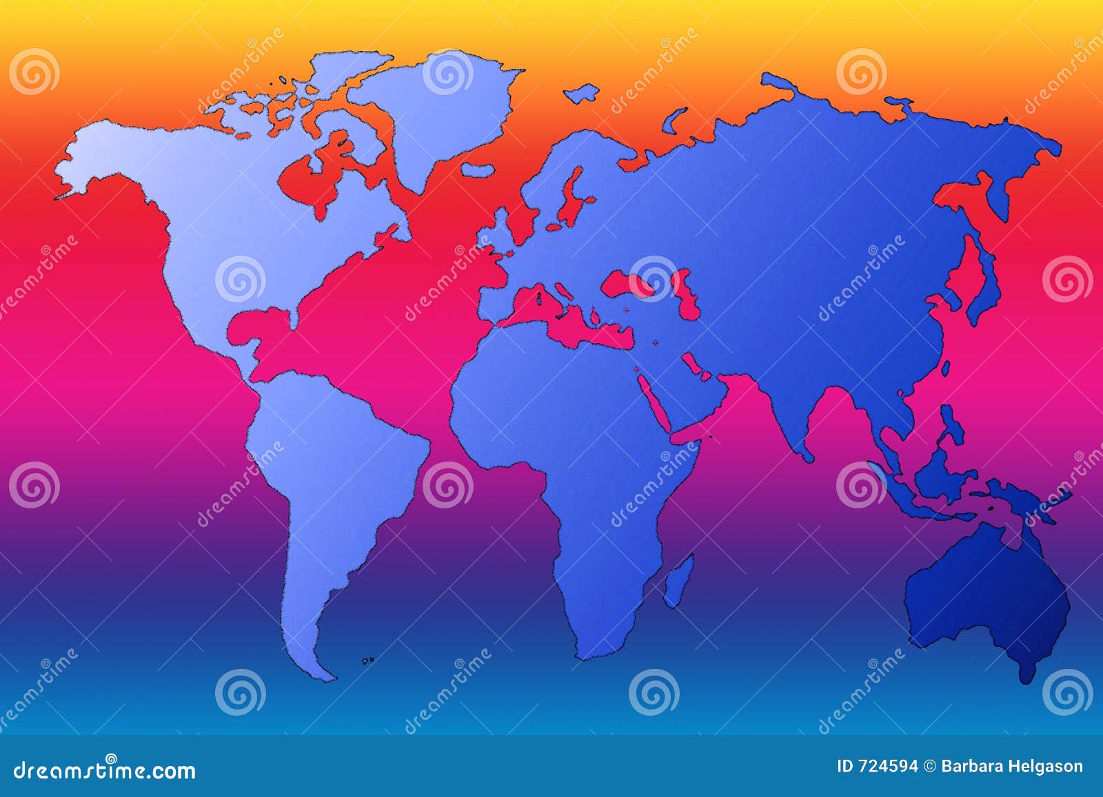 Colorful map stock illustration. Illustration of abstract - 724594