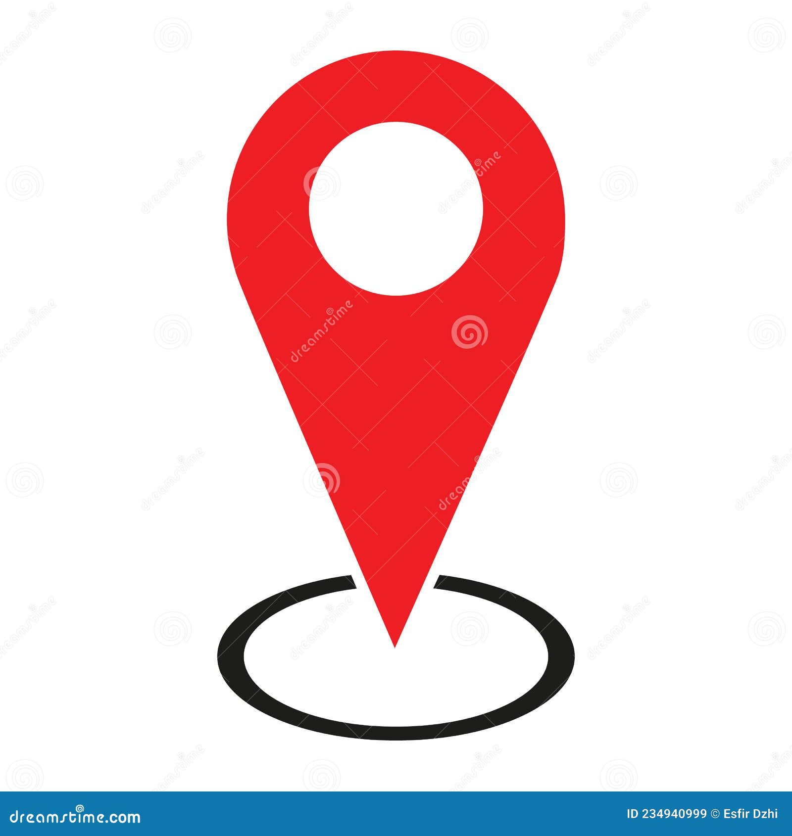 Colorful Map Marker Icon Isolated on White Background Stock Vector ...