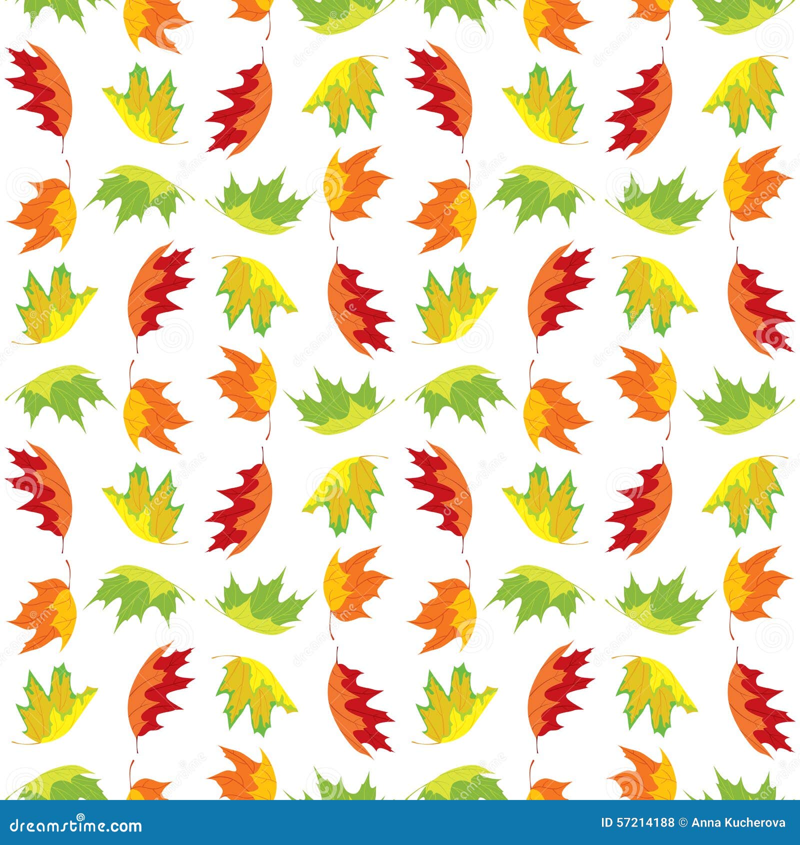Colorful maple leaves stock vector. Illustration of fabric - 57214188
