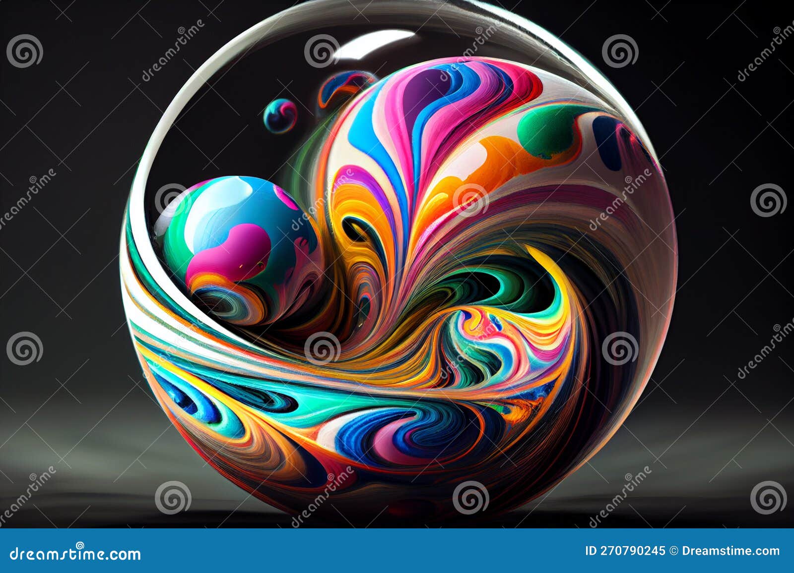Colorful Marbe Paint Twist and Waves Abstract Backgound Stock ...