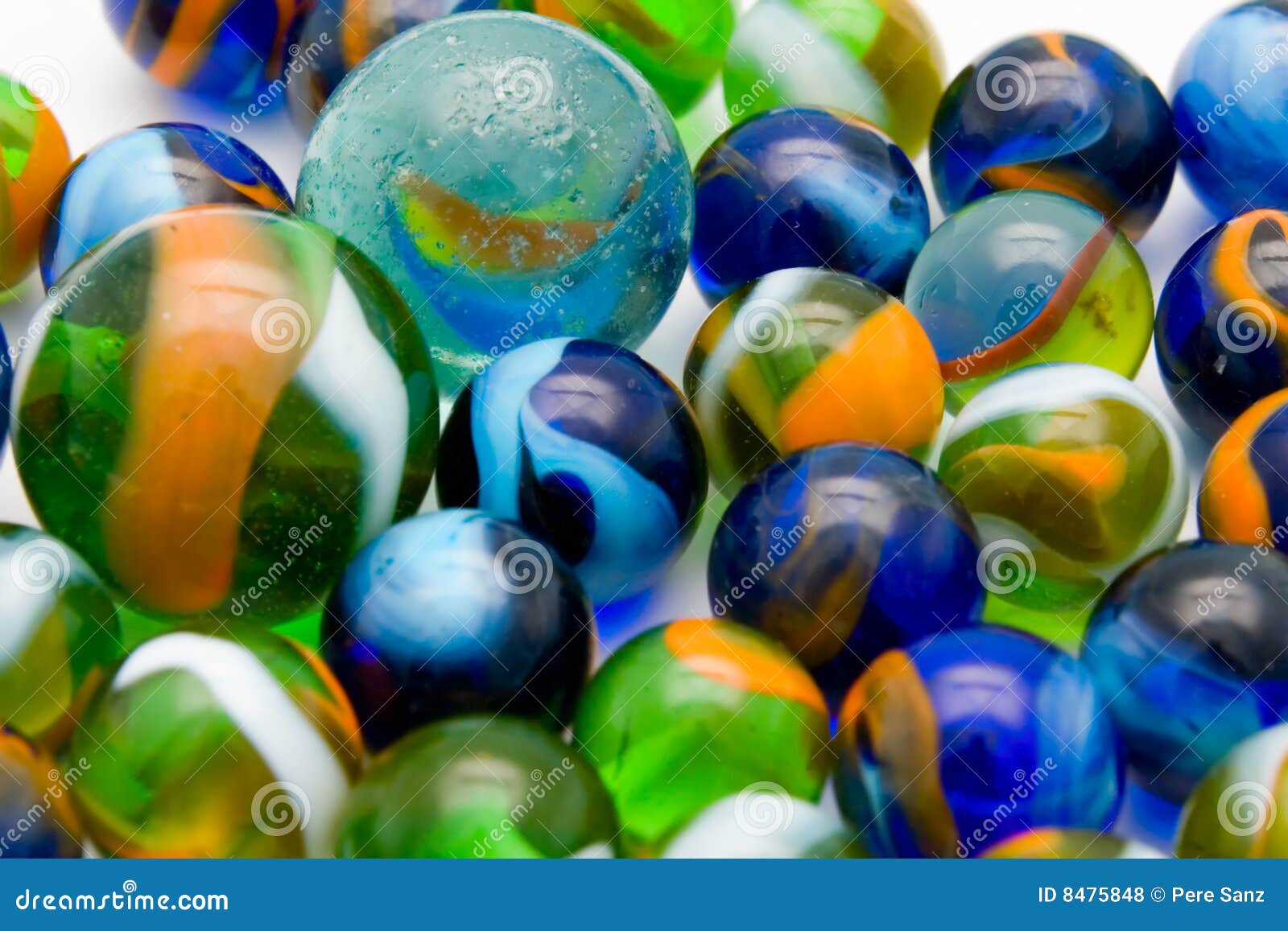 Colorful marble balls stock photo. Image of isolated, abstract - 8475848