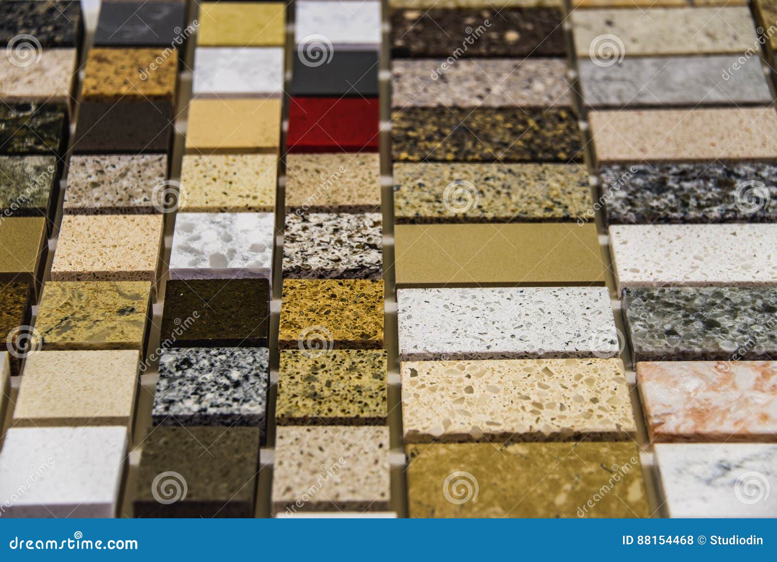 Colorful Marble and Granite Kitchen Worktops Stock Photo - Image of ...