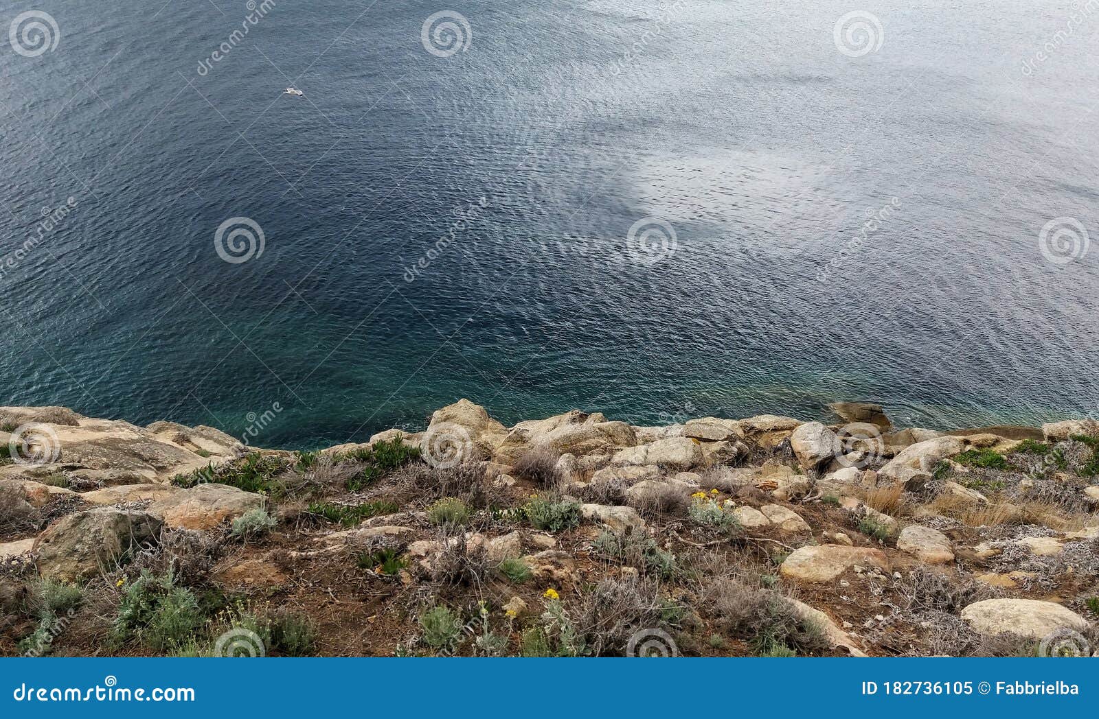 Colorful marine landscape stock image. Image of rock - 182736105