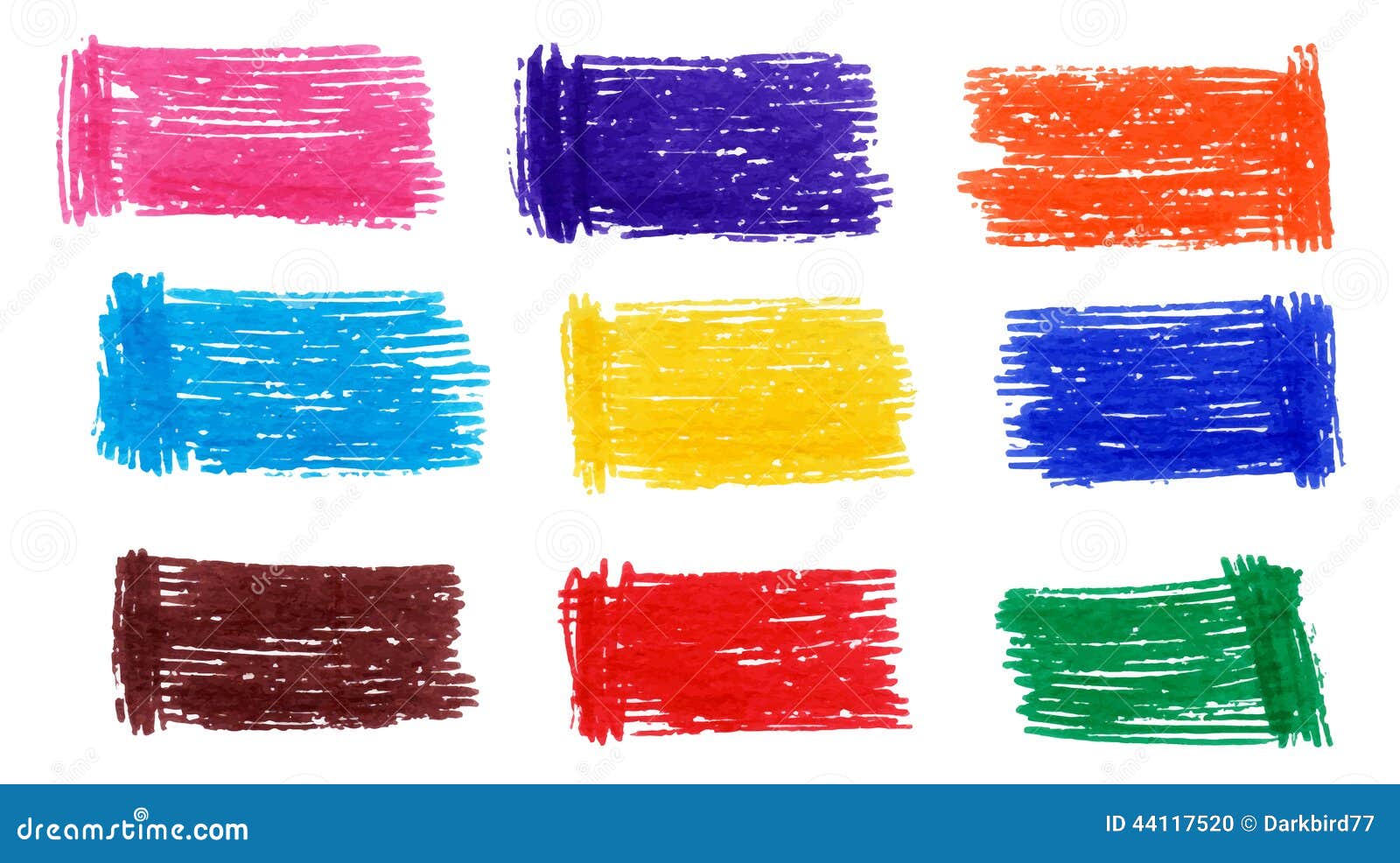 Colorful marker stains set stock illustration. Illustration of paper ...