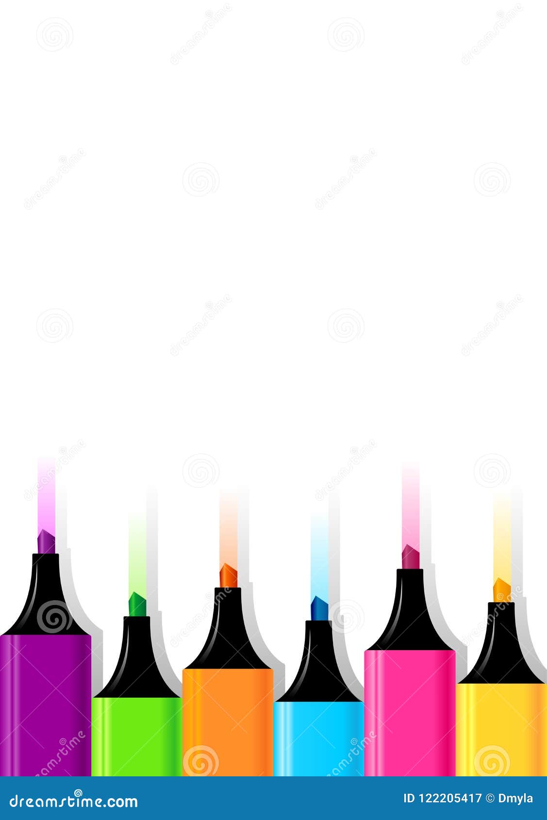 Set Of Colorful Map Markers. Collection Of Modern High Detailed ...