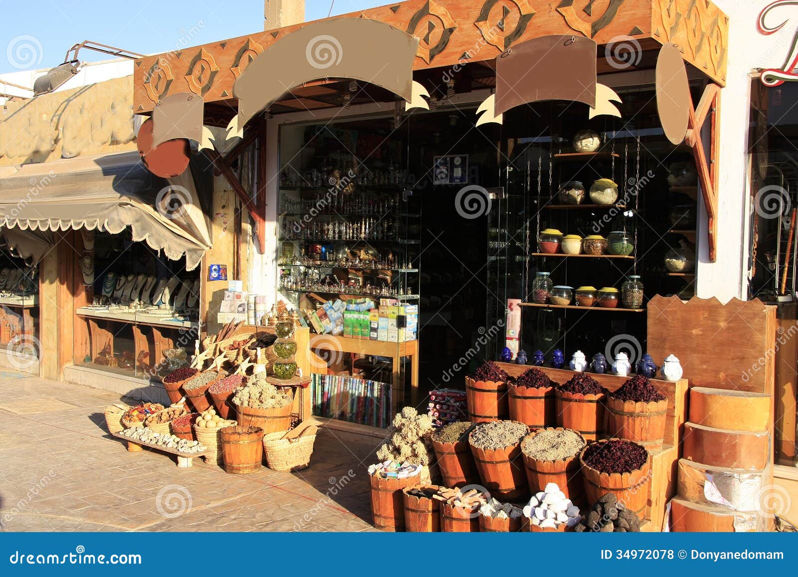 Colorful Market, Dahab, Egypt Stock Photo - Image of peninsula, retail ...