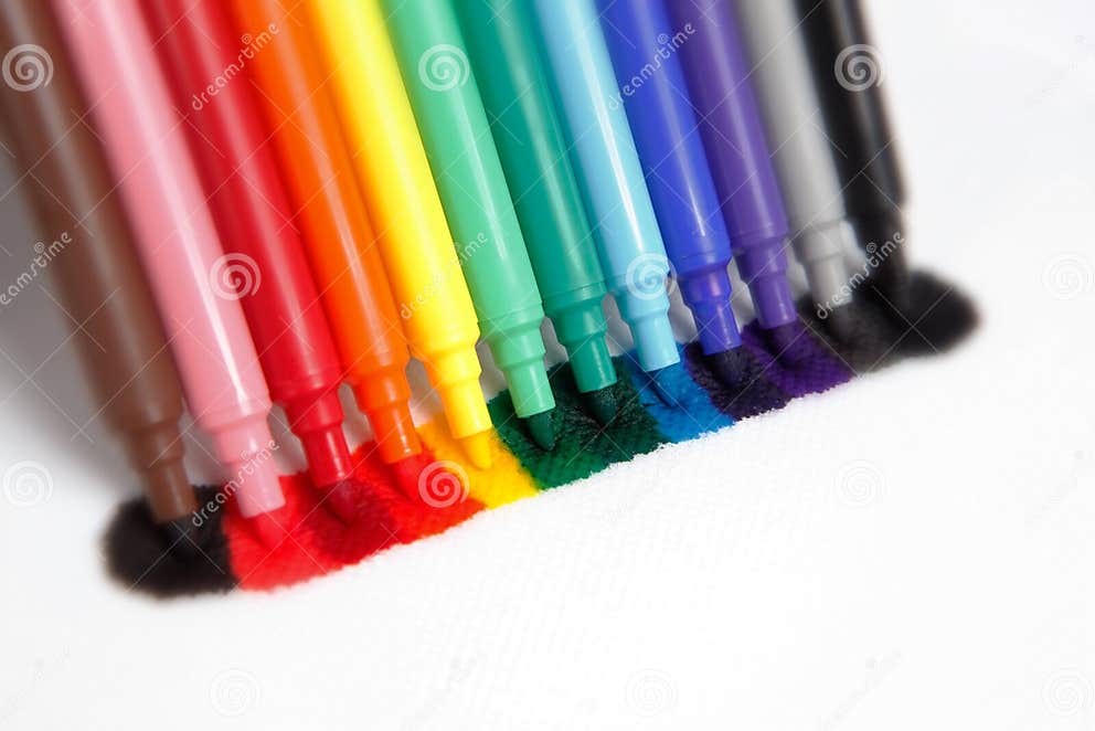 Colorful marks stock image. Image of artist, closeup - 16050261
