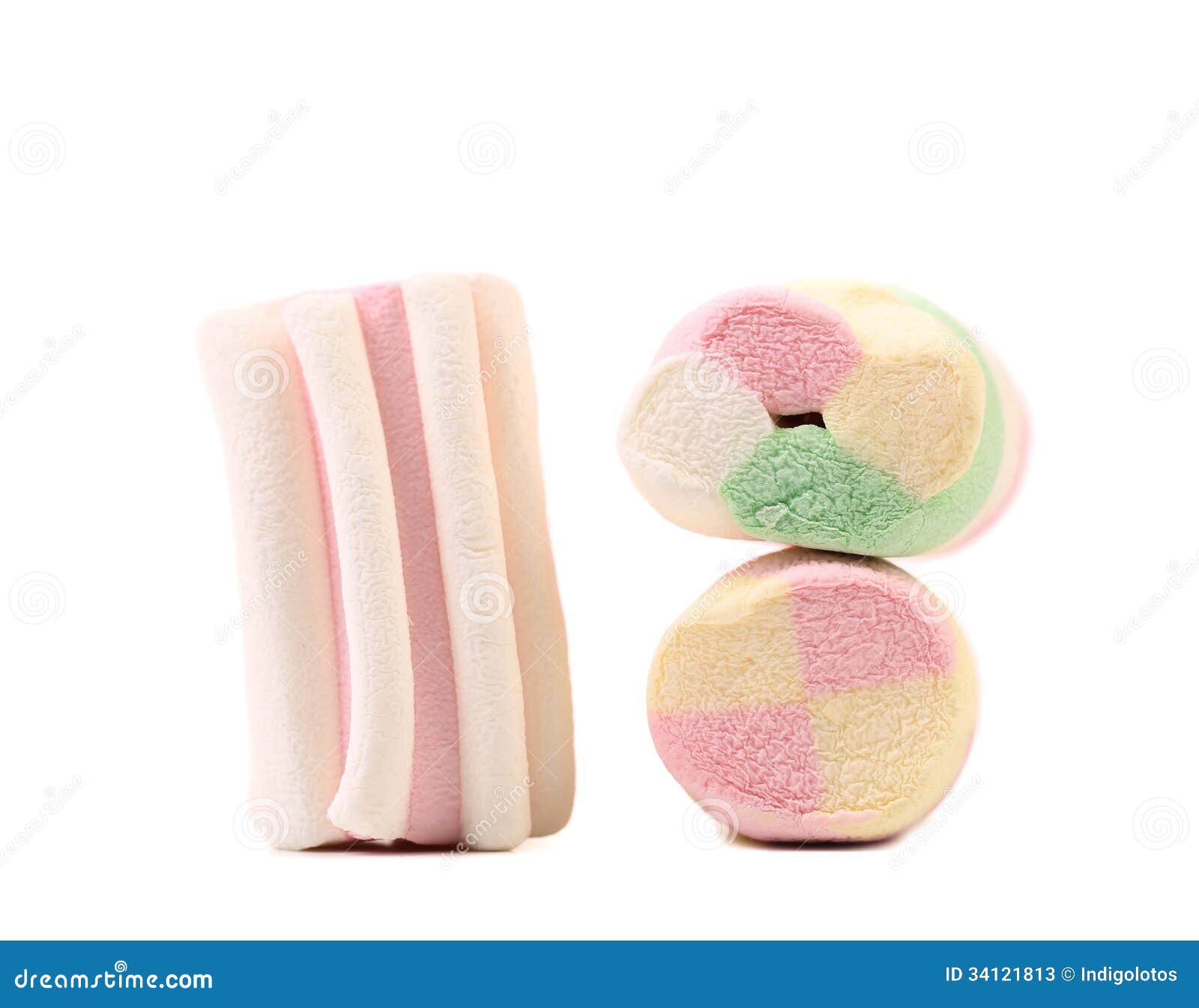 Colorful marshmallows. stock image. Image of treat, confectionery ...