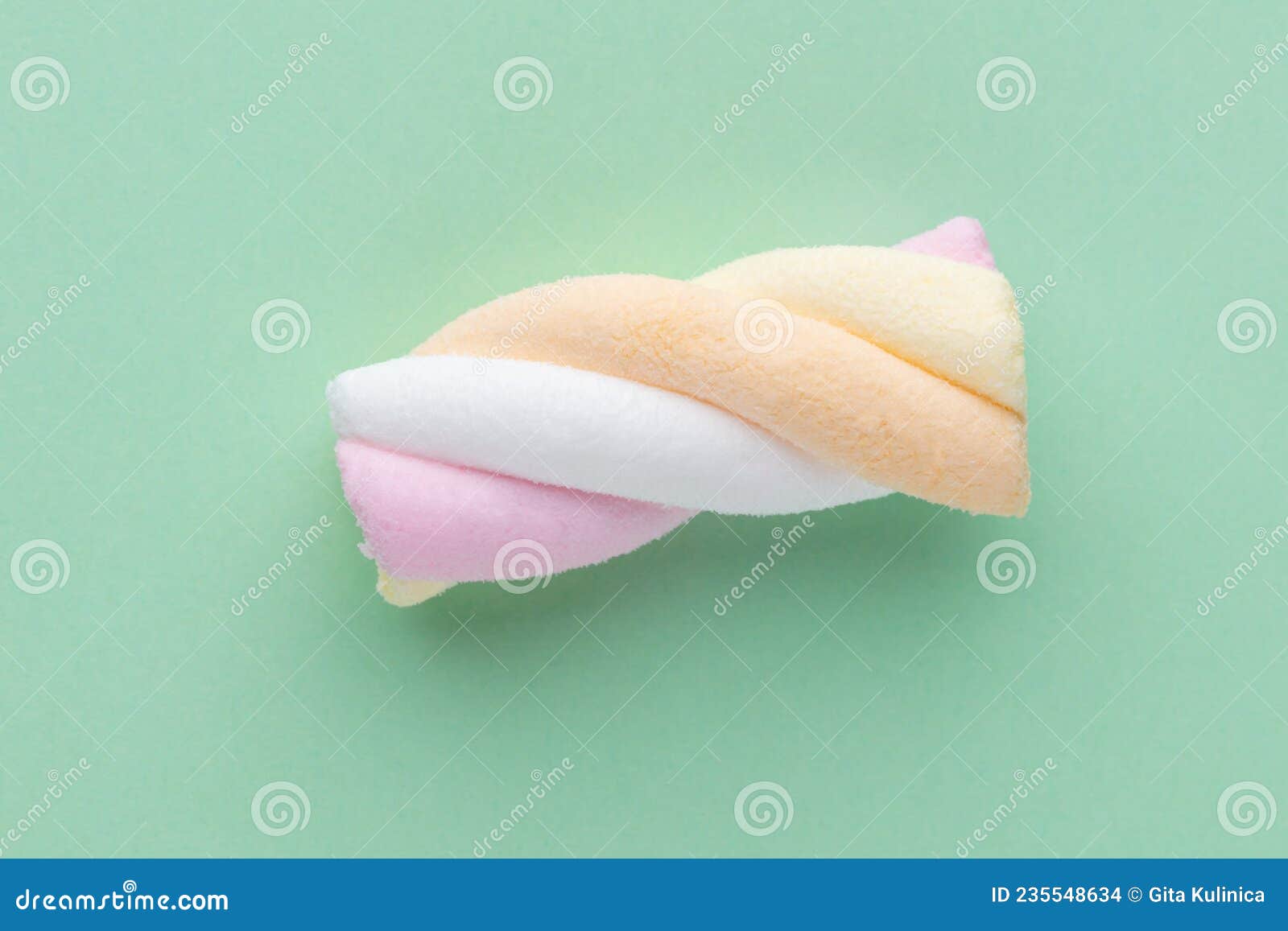 Colorful Marshmallows on Pastel Background Stock Photo - Image of chewy ...