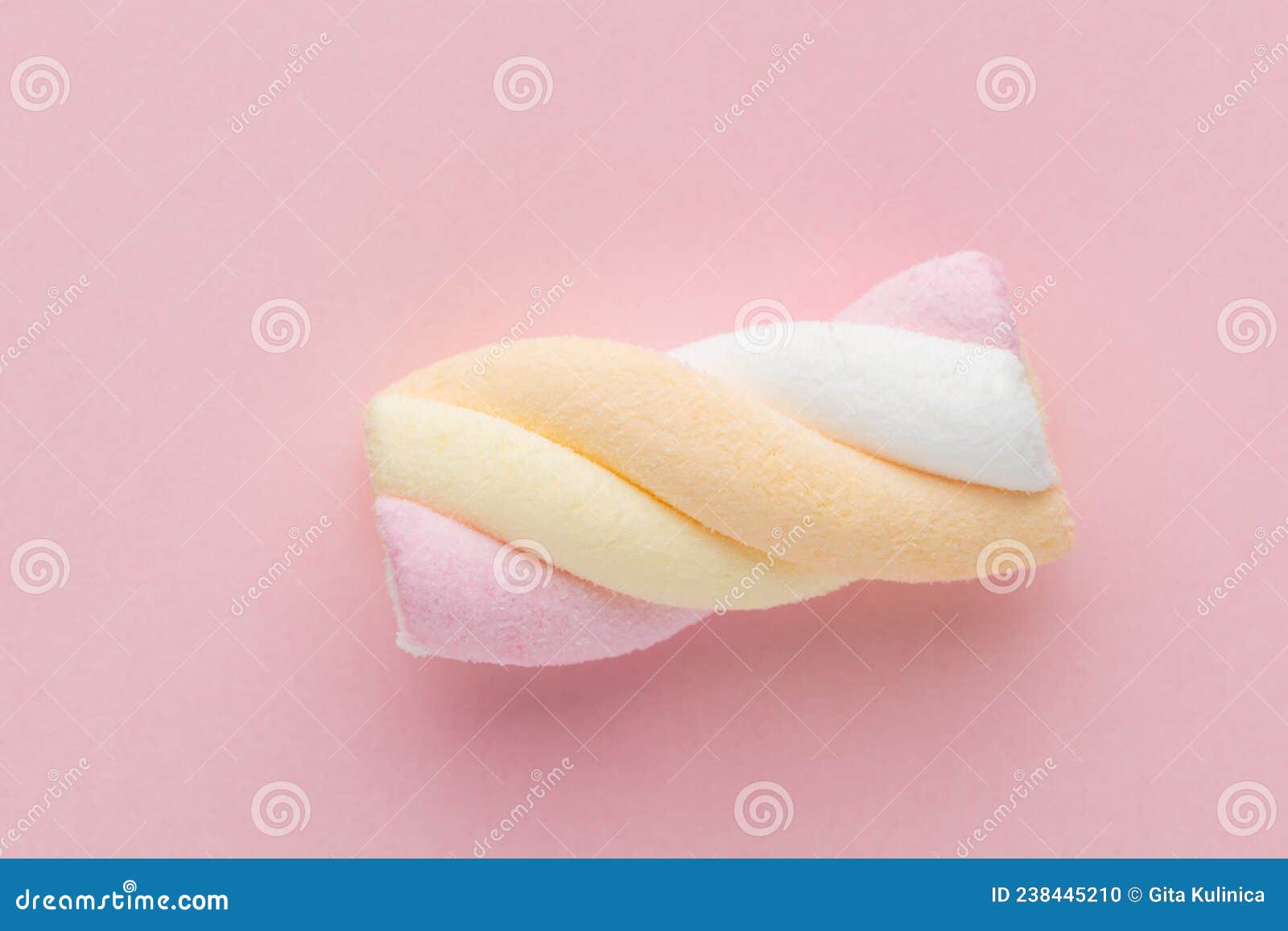 Colorful Marshmallows on Pastel Background Stock Photo - Image of chewy ...