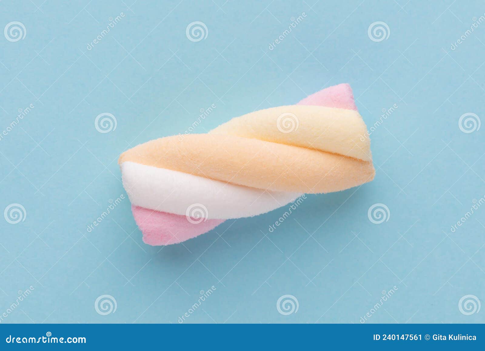 Colorful Marshmallows on Pastel Background Stock Image - Image of ...