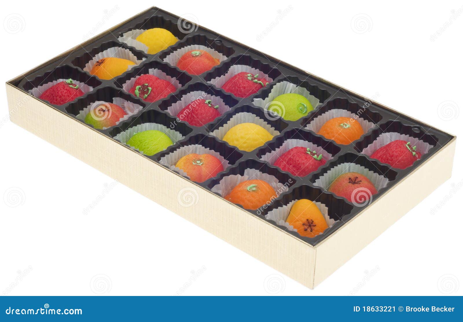 Colorful Marzipan in Fruit Shapes Stock Image - Image of sour, food ...