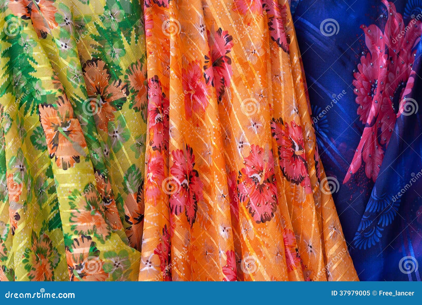 Colorful Material in Arabic Market Stock Image - Image of market ...