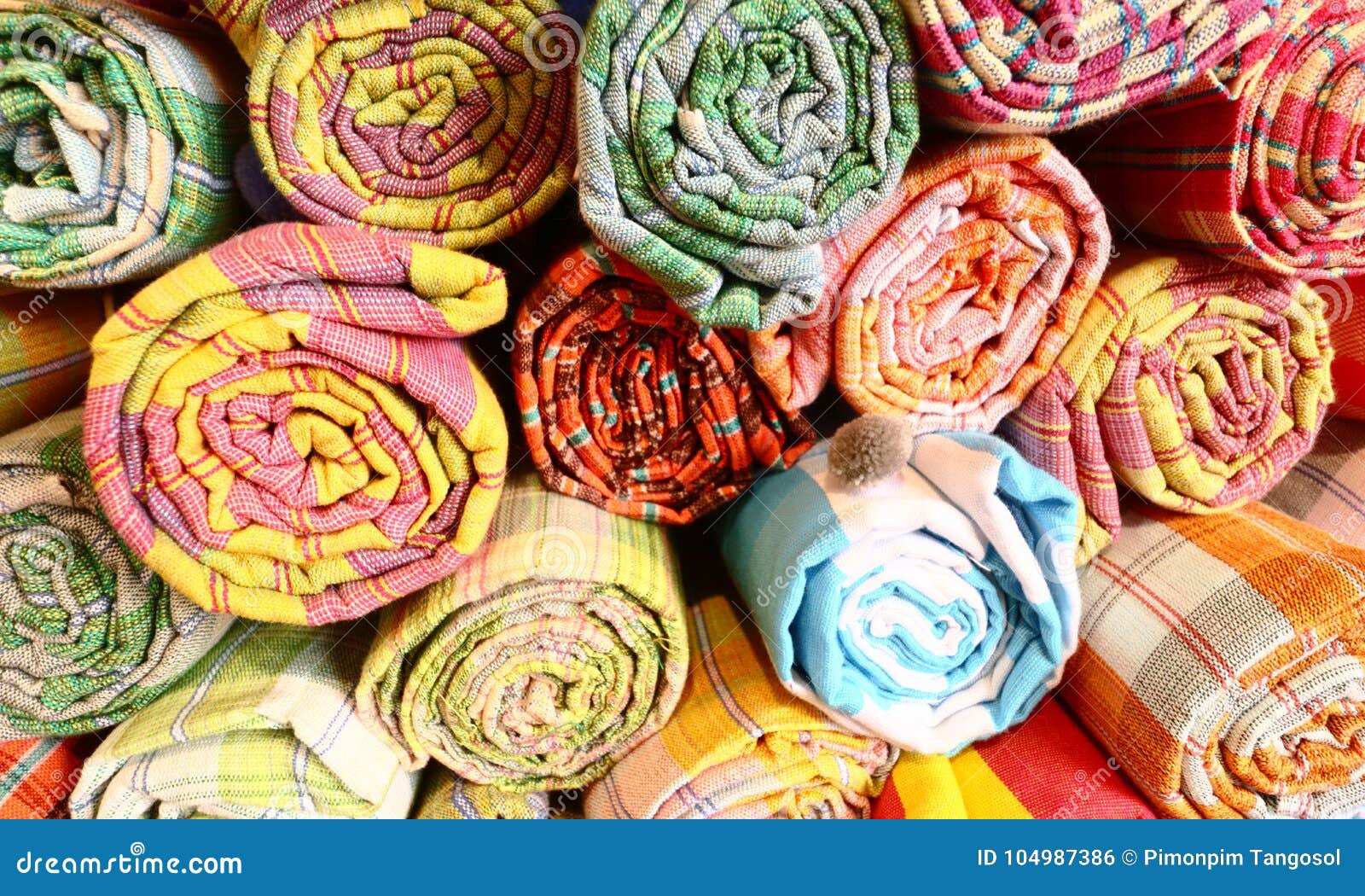 Colorful Material Fabric Rolls Stock Photo - Image of variety, bright ...