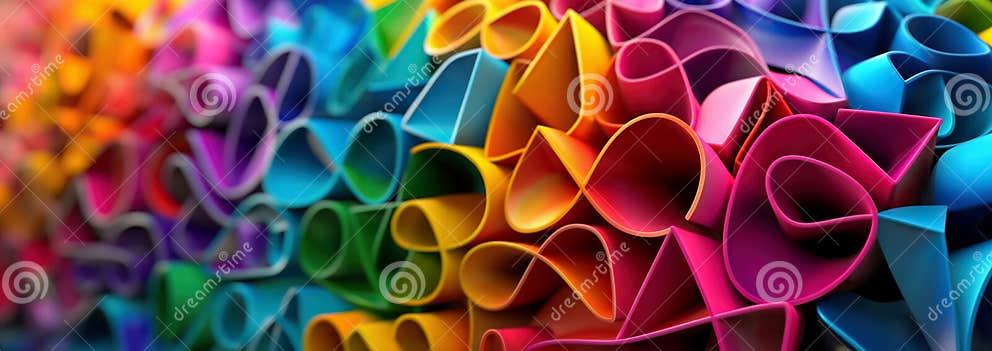 Colorful Math Formula Banner Concept Stock Illustration - Illustration ...