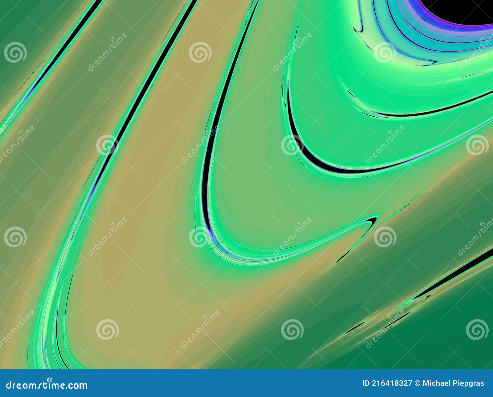 3D-Illustration. Colorful and Mathematical Fractal Backgrounds in ...