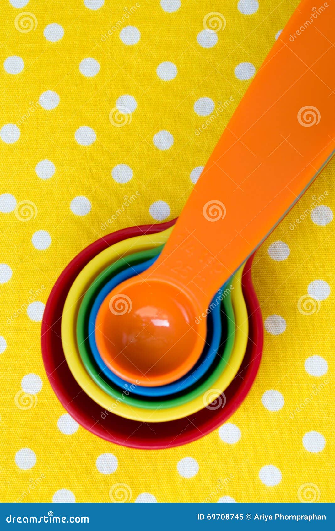 Colorful measuring spoon stock image. Image of measuring - 69708745