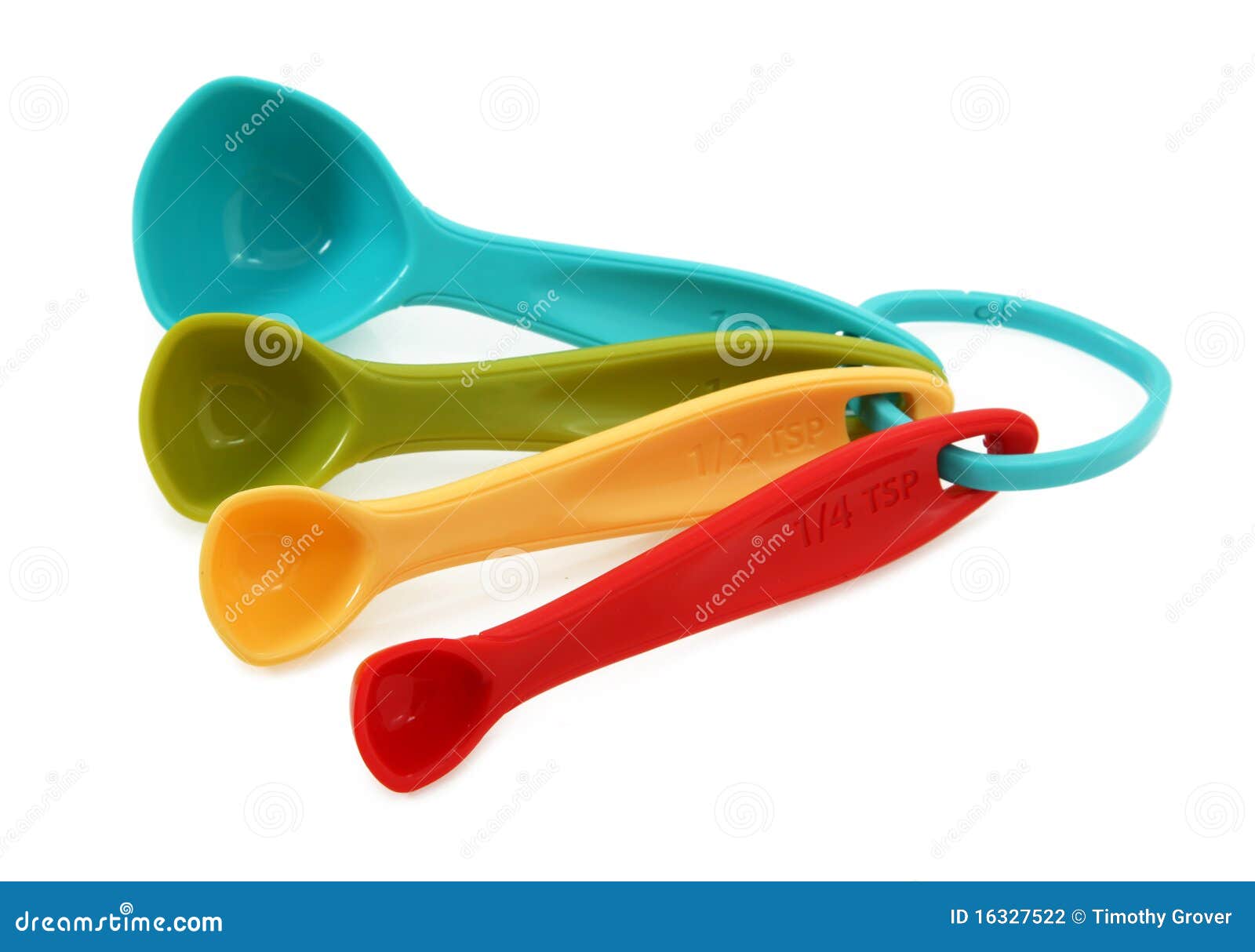 Colorful Measuring Spoons stock photo. Image of cooking - 16327522