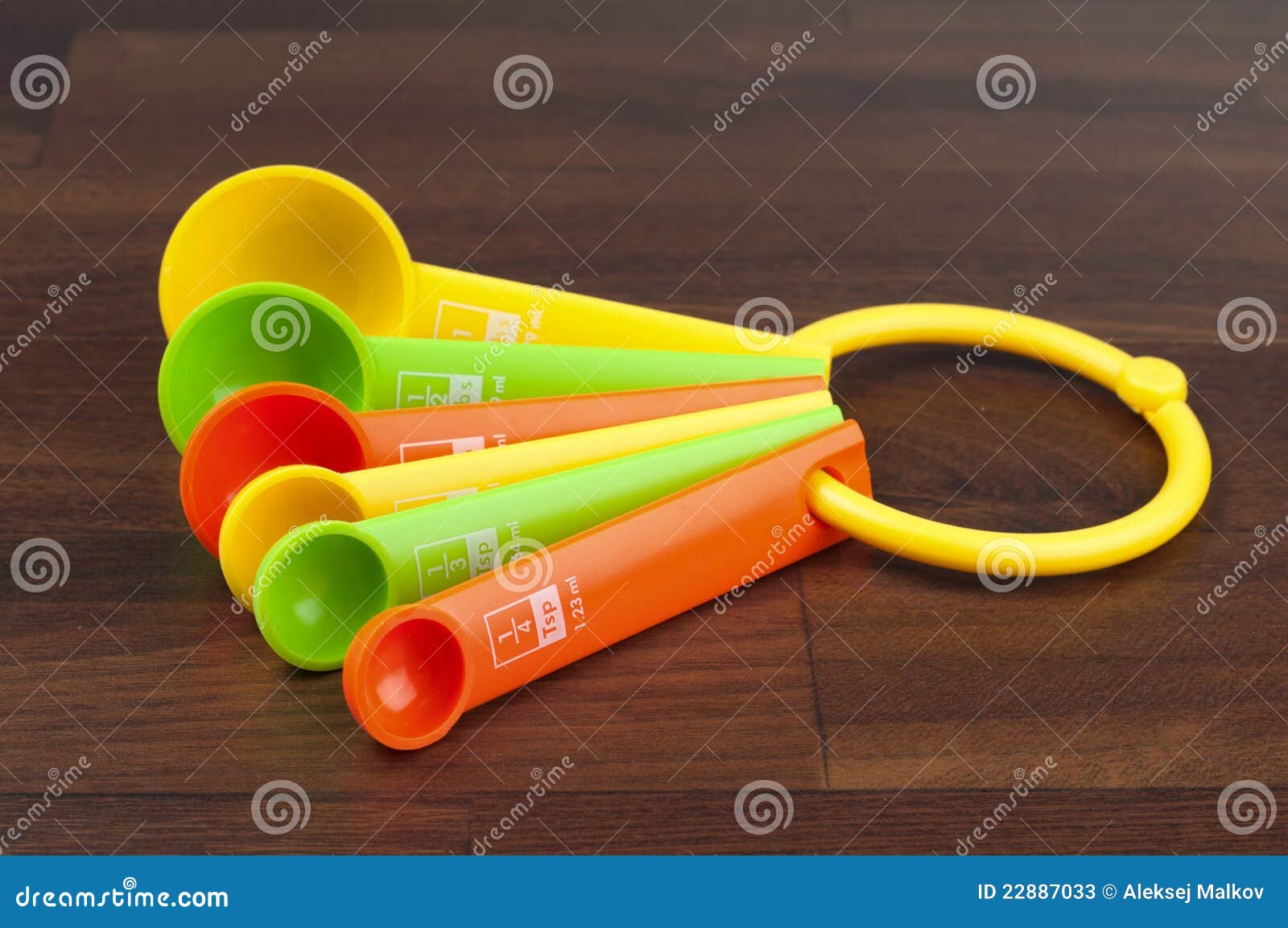 Colorful measuring spoons. stock image. Image of scoop - 22887033
