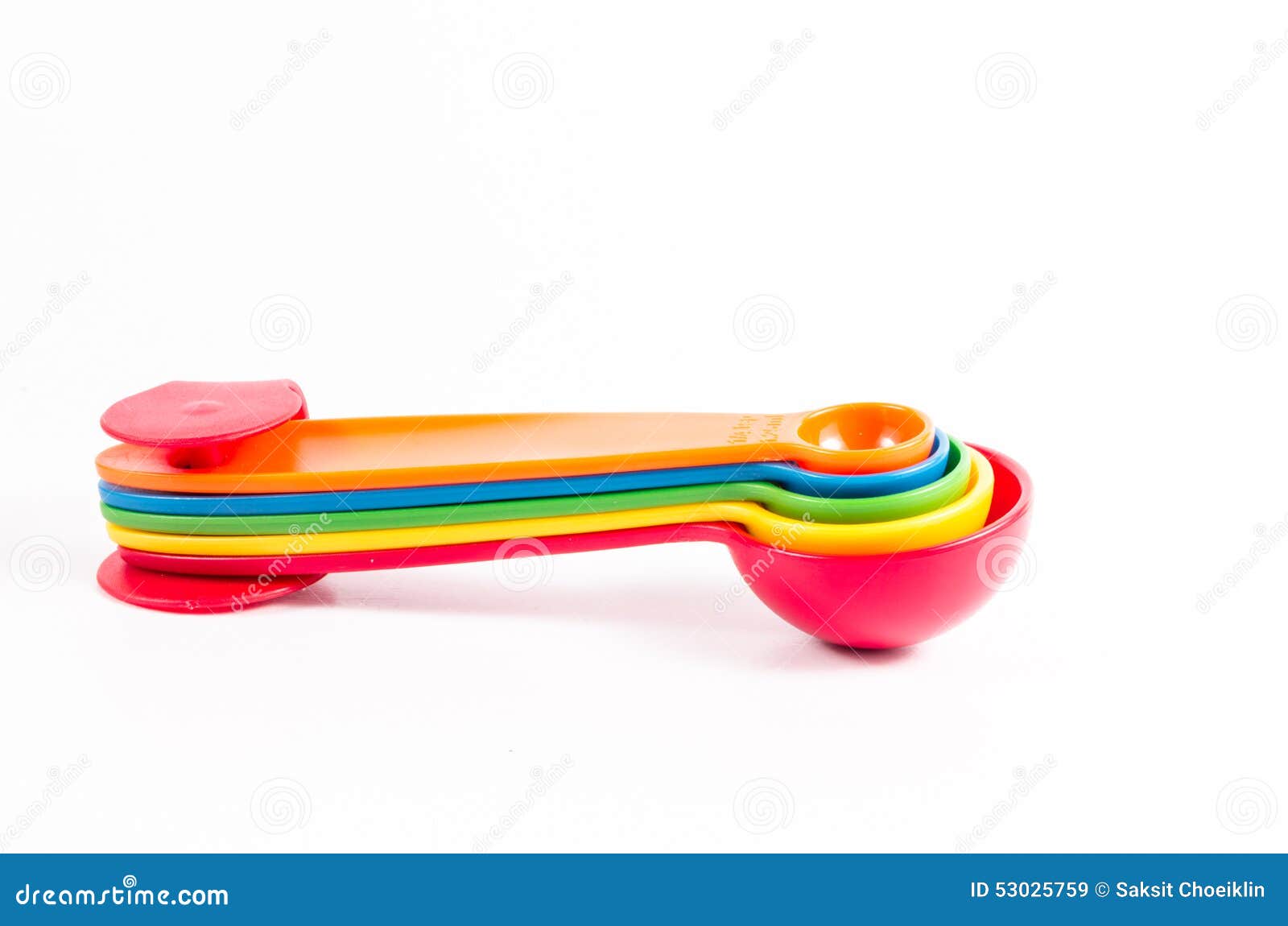 Colorful measuring spoons stock image. Image of group - 53025759