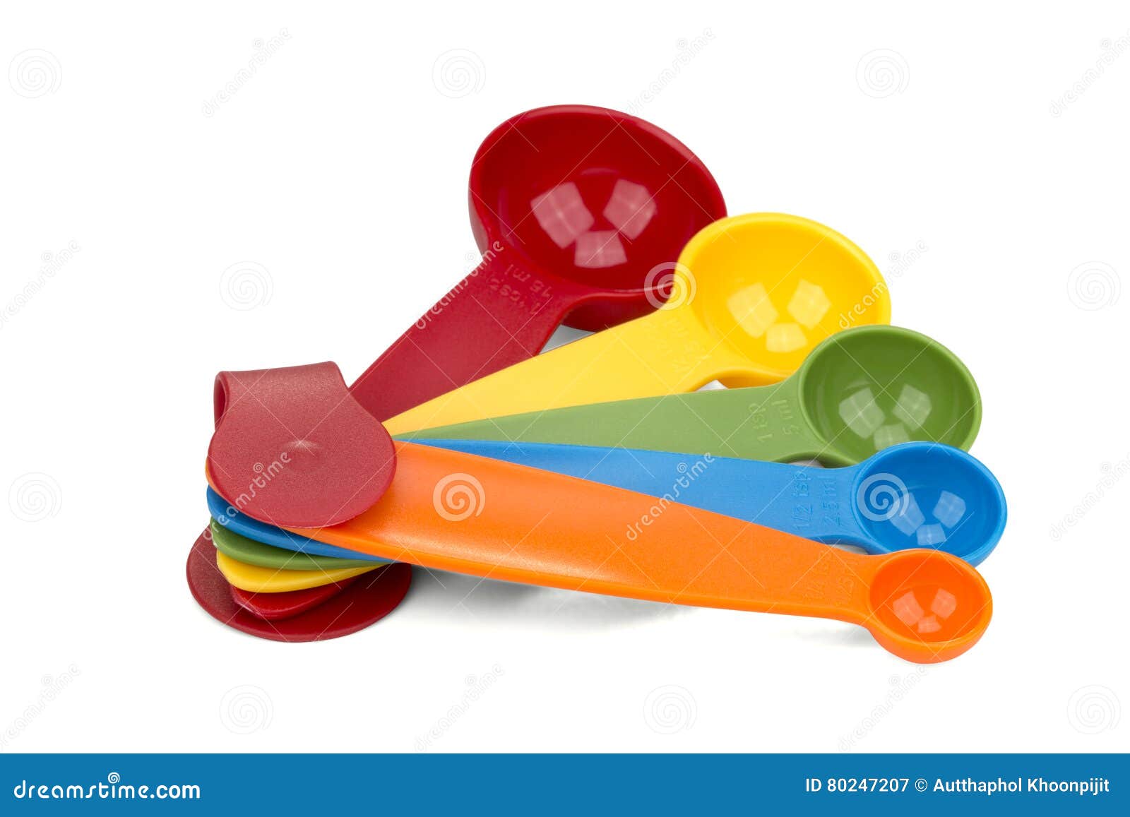 Colorful measuring spoons stock image. Image of pink - 80247207