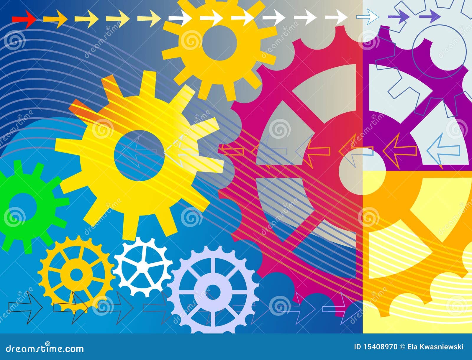Colorful Mechanical Background Stock Vector - Illustration of action ...