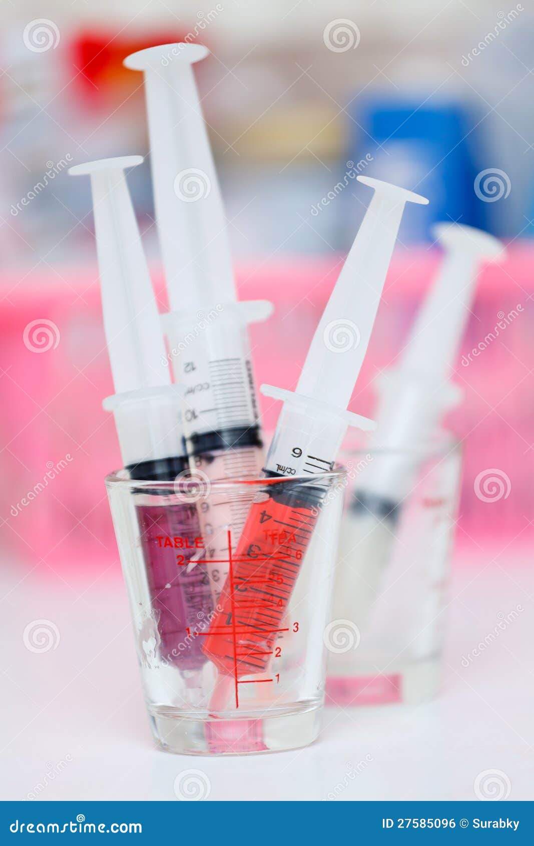 Colorful Medicine in Syringes Stock Photo - Image of hospital ...