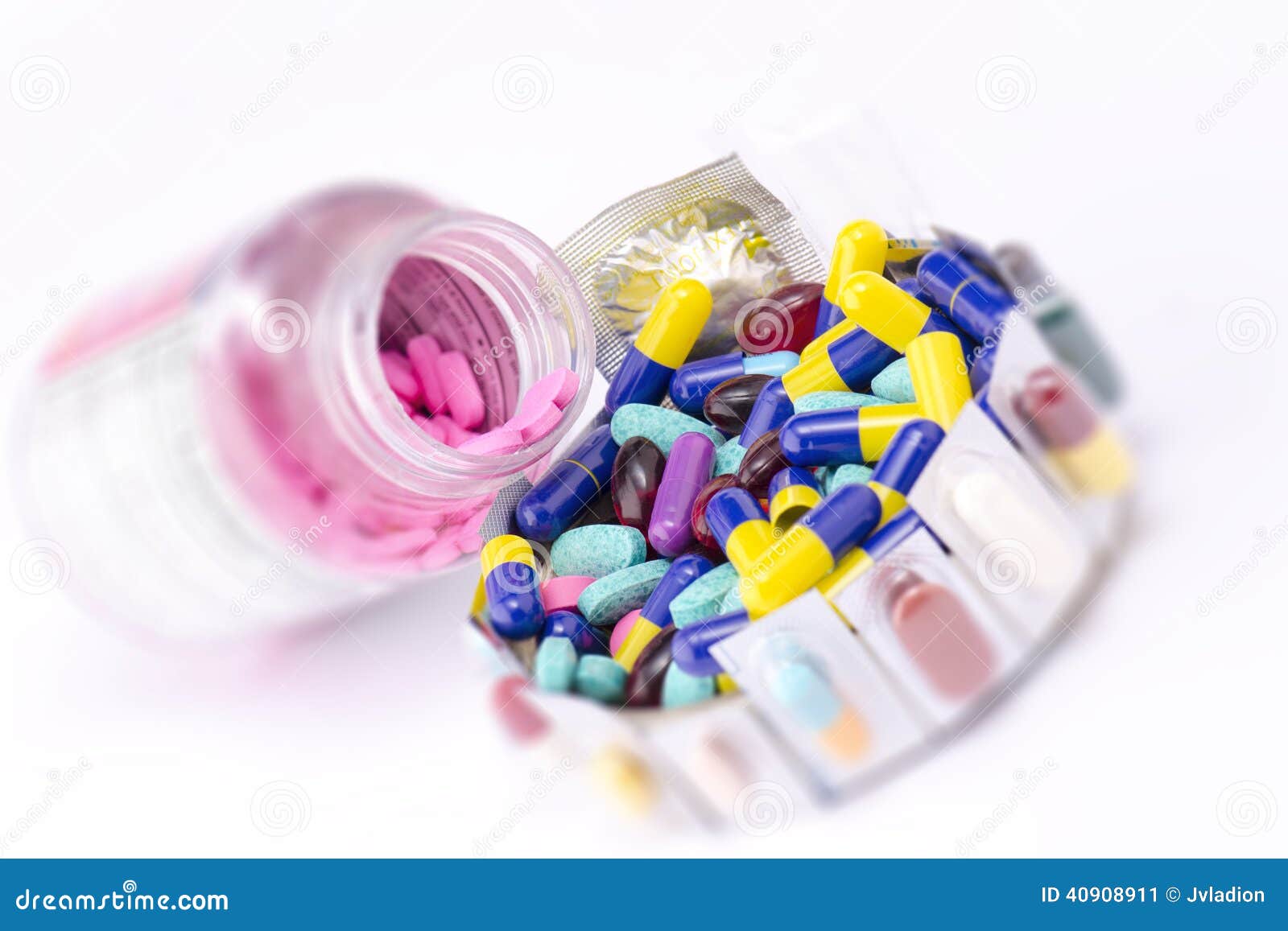 Colorful Medicines stock image. Image of tablets, capsules - 40908911