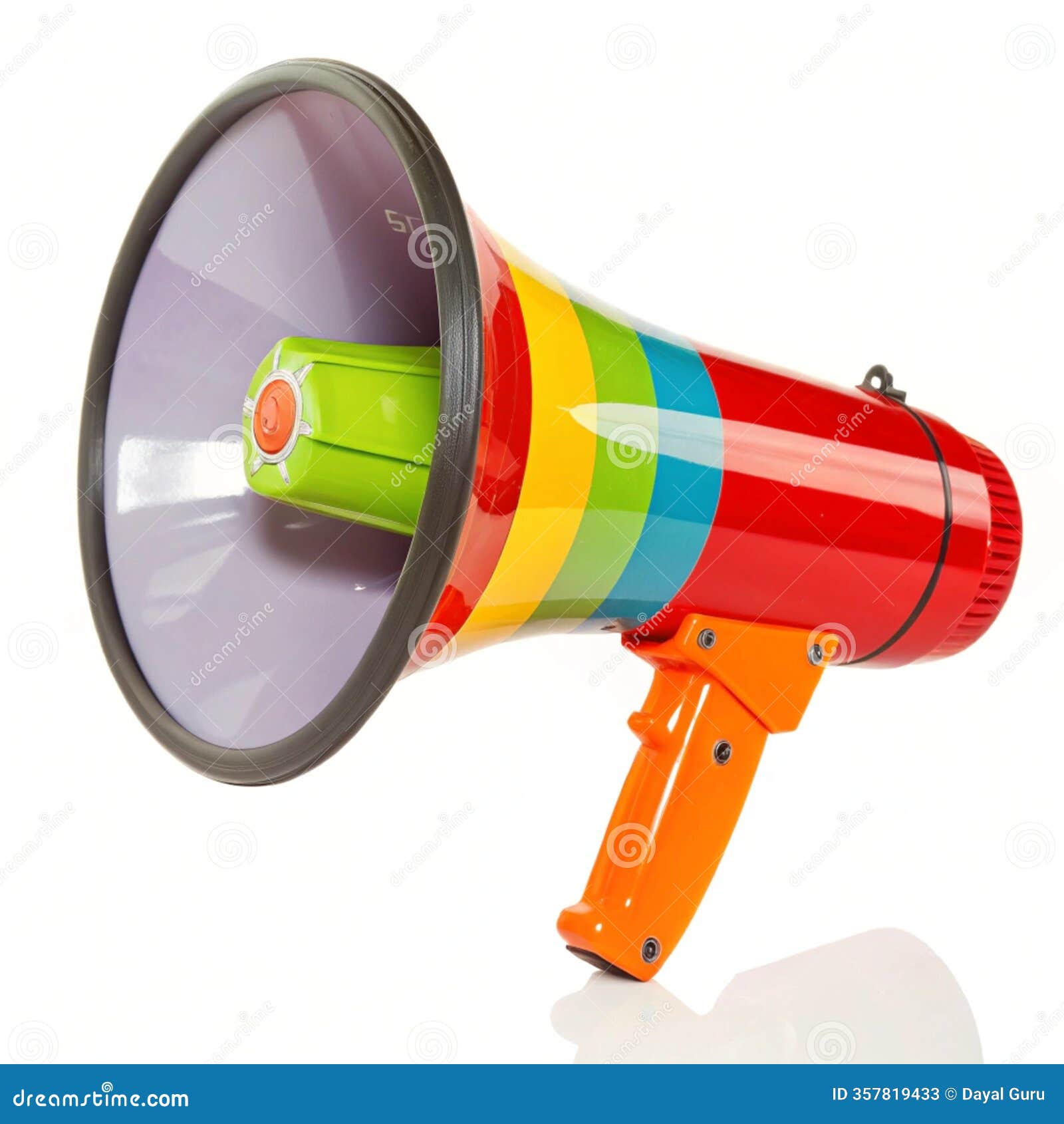 Colorful Megaphone on Transparent Background Stock Illustration ...