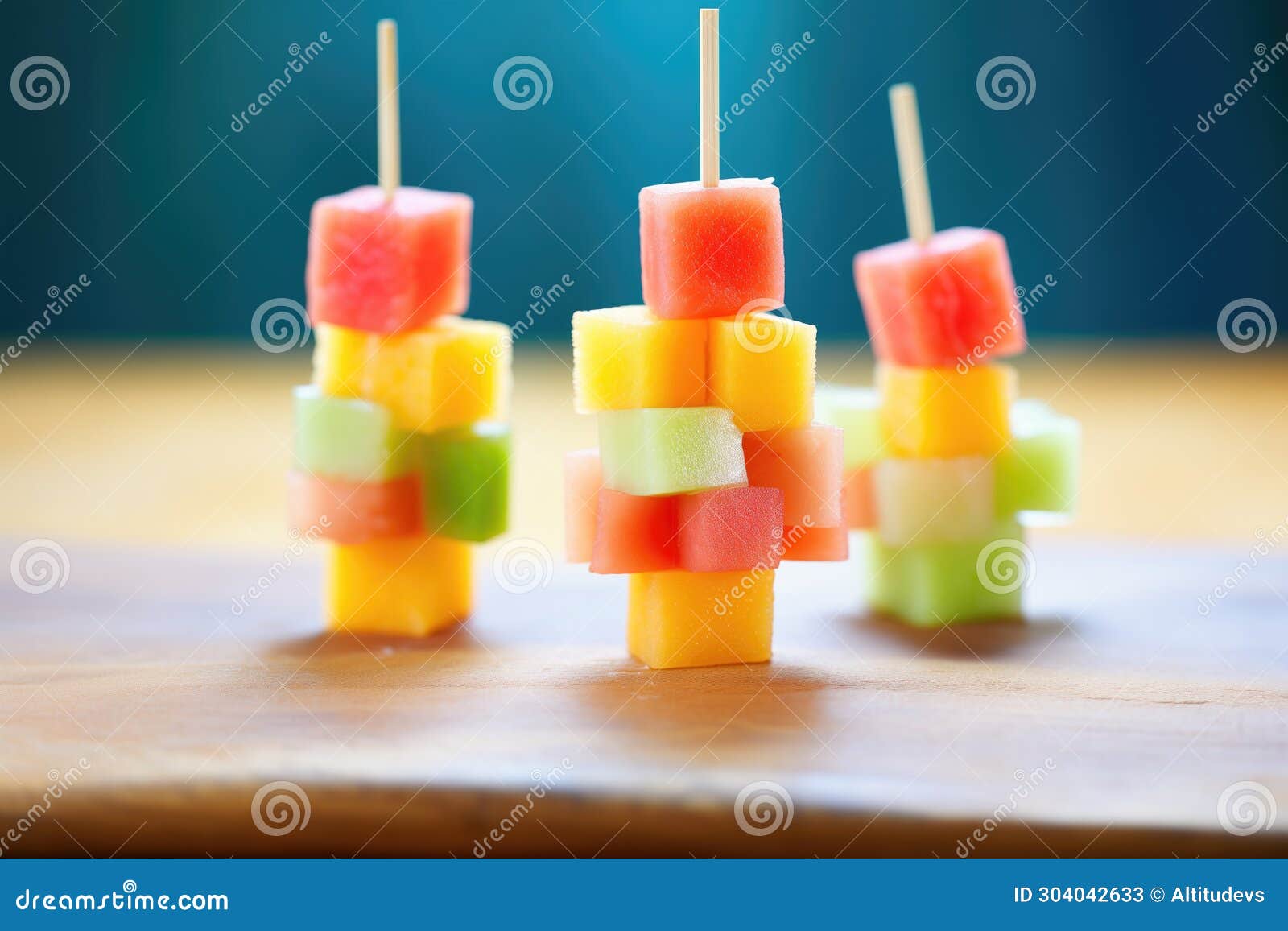 Colorful Melon Cubes with Watermelon and Cantaloupe Stock Image - Image of watermelon, colorful ...