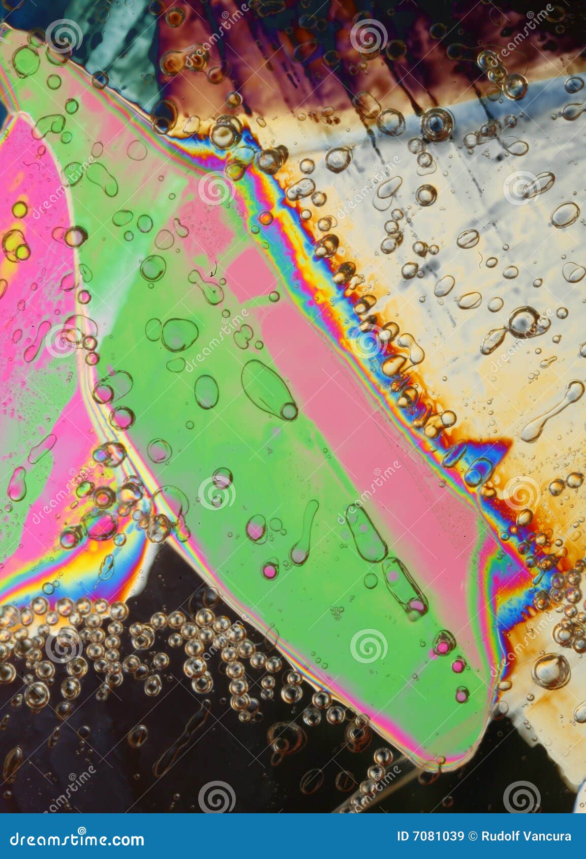Colorful Melting Ice Crystals Stock Image - Image of color, colour: 7081039