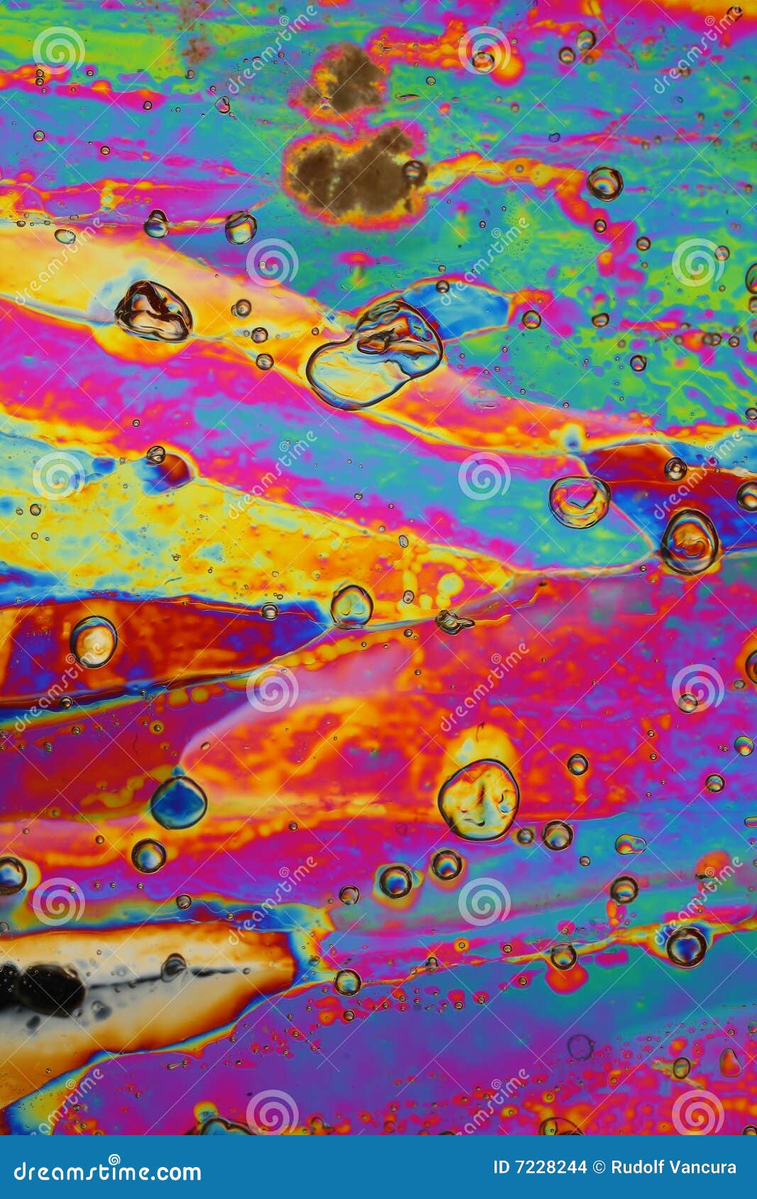 Colorful Melting Ice Crystals Stock Photo - Image of inside, macro: 7228244