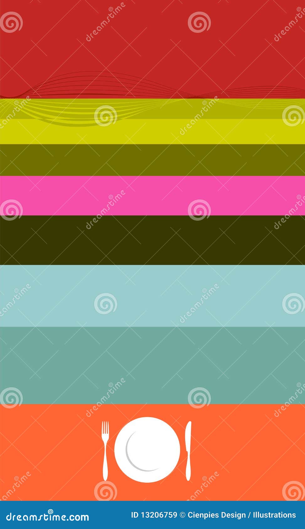 Colorful menu cover design stock vector. Illustration of menu - 13206759