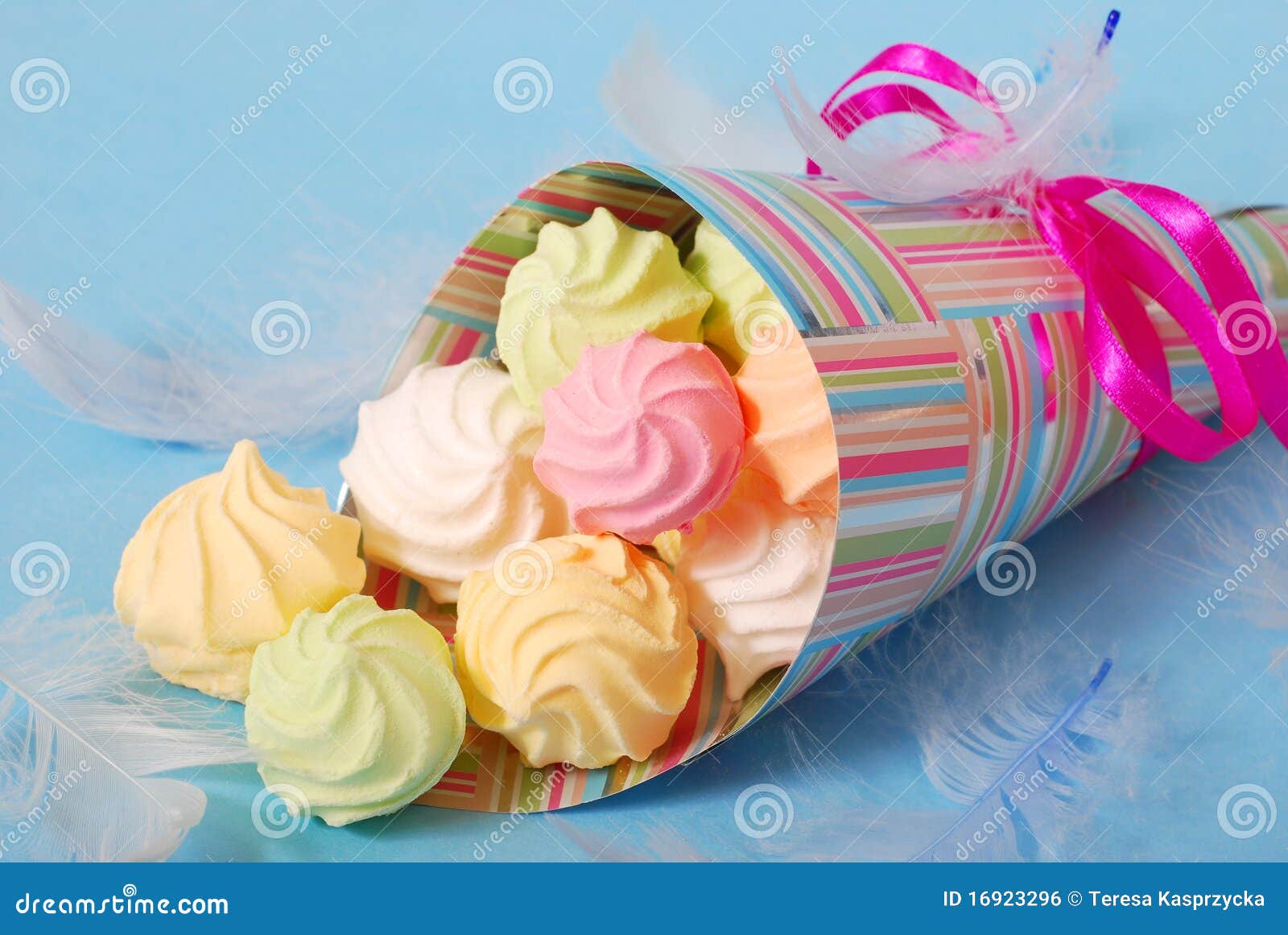 Colorful meringues stock photo. Image of candies, yellow - 16923296