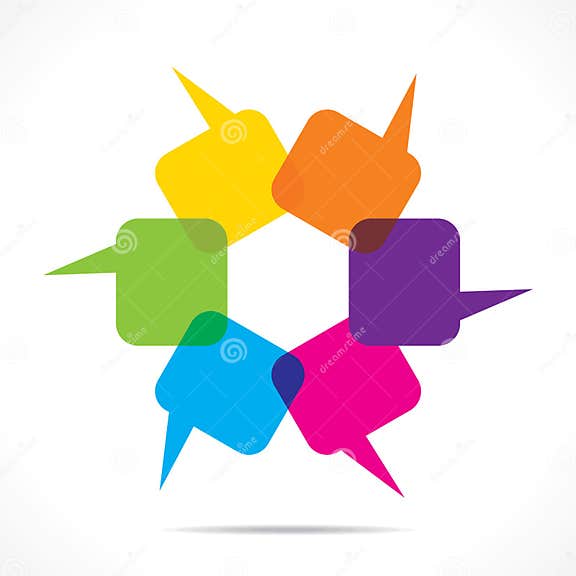 Colorful Message Bubble Design Stock Vector - Illustration of colorful ...