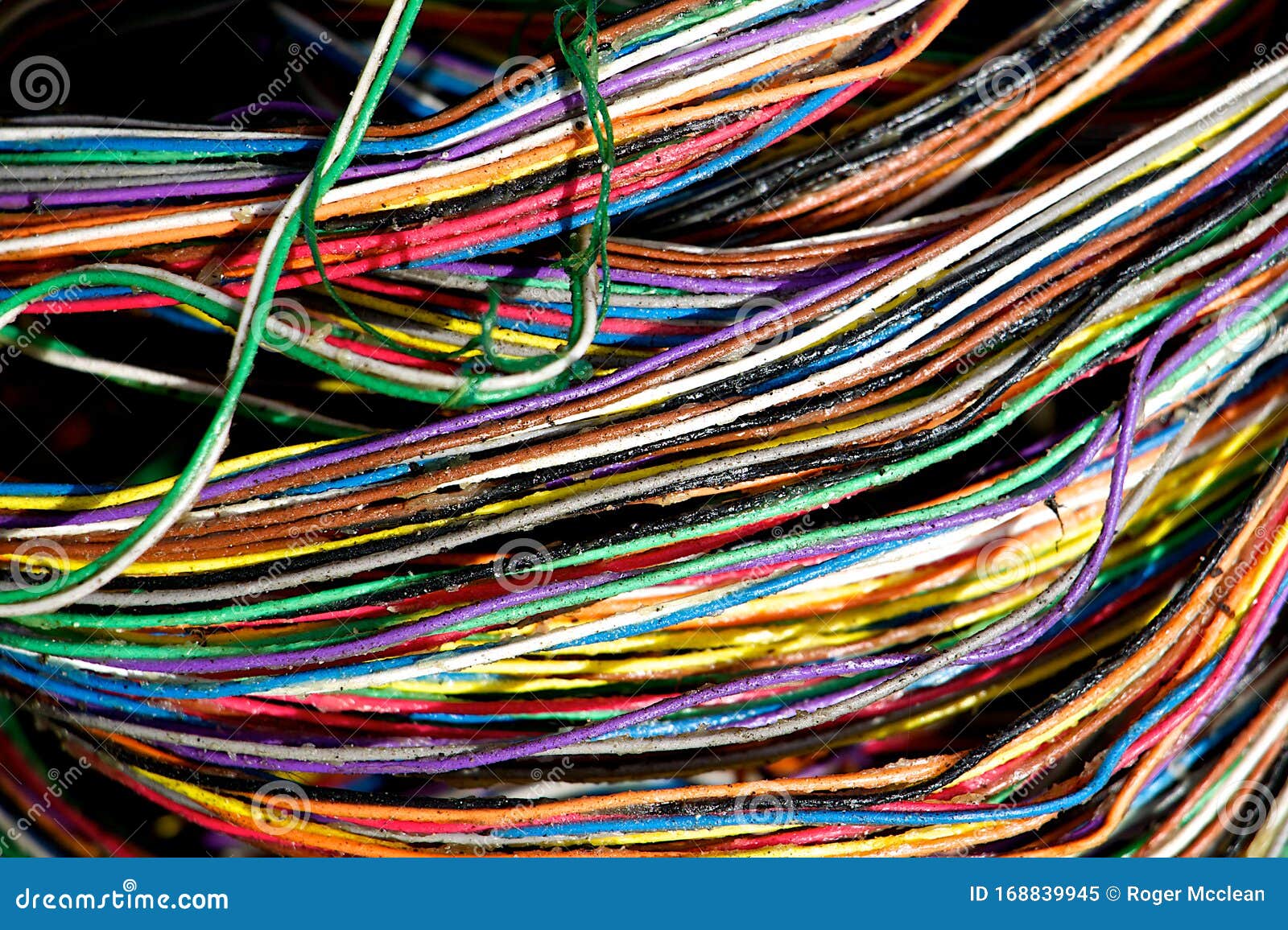 Colorful messy wires stock image. Image of purple, varied - 168839945