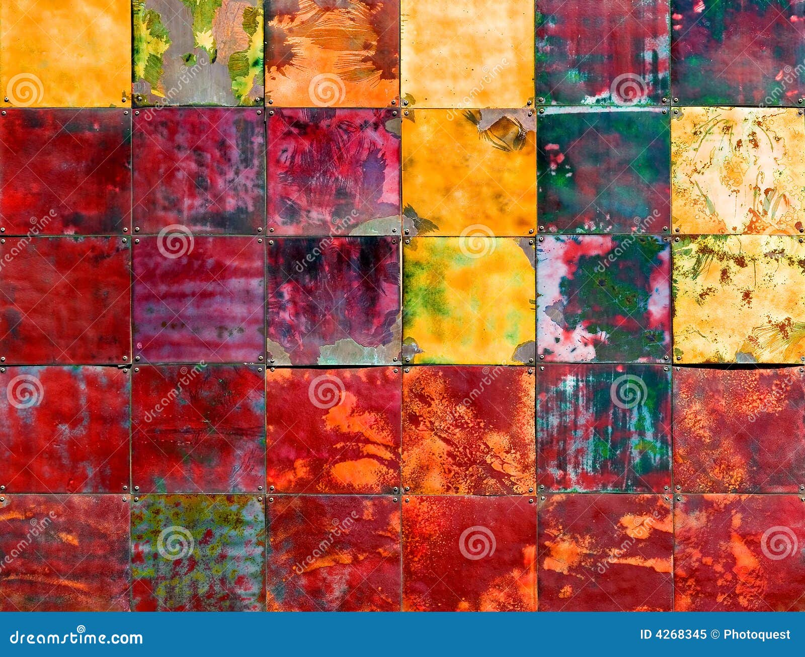 Colorful Metallic Art Piece Stock Image - Image of hard, ring: 4268345