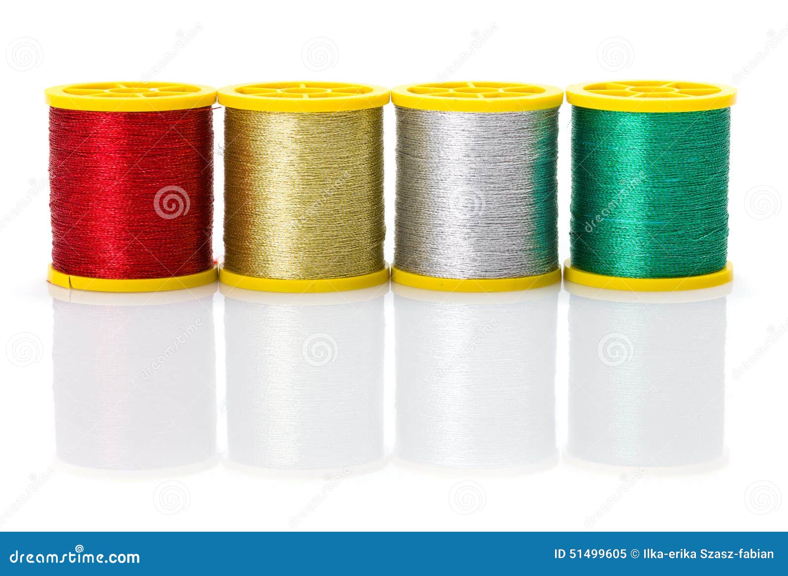 Colorful metallic threads stock image. Image of metallic - 51499605