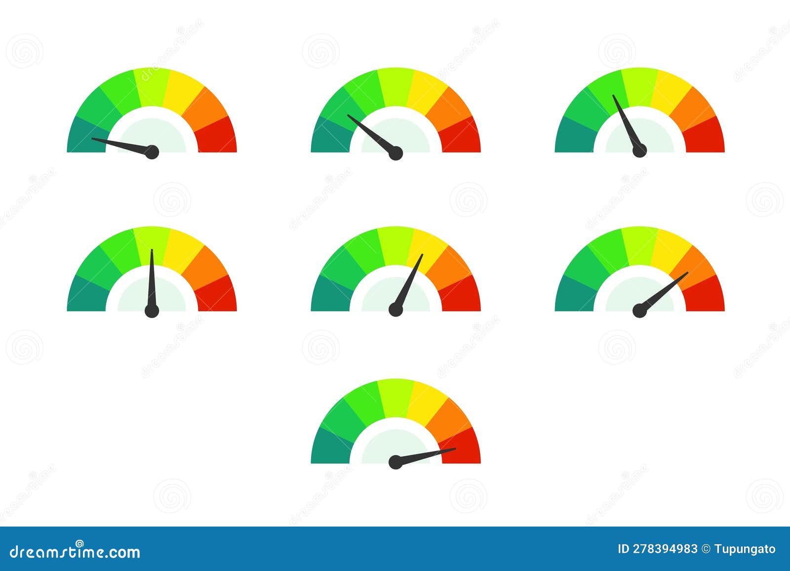 Colorful Meter Isolated Vector Illustration Stock Vector - Illustration ...