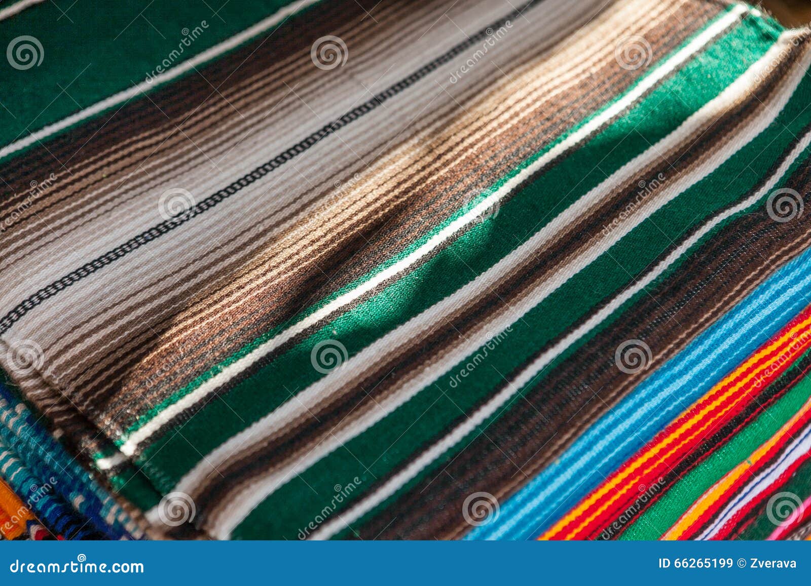 Colorful Mexican Serapes Hang in Row. Stock Image - Image of artistic ...