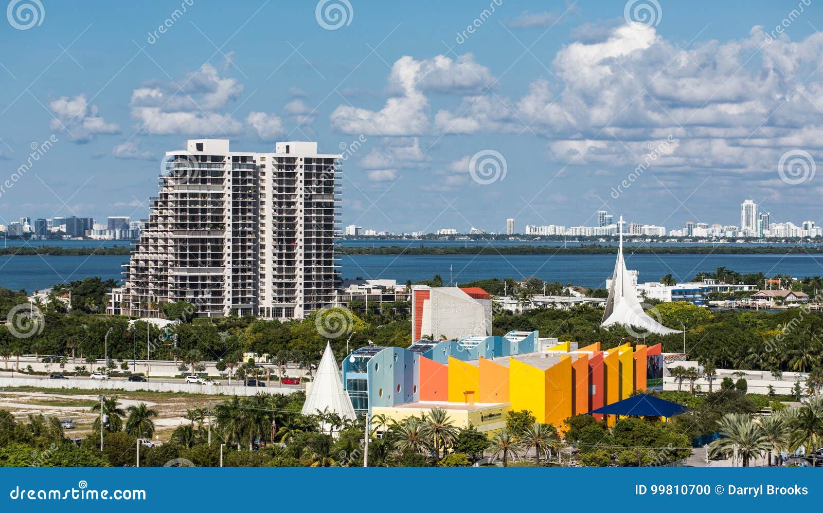 Colorful Miami Architecture Editorial Image - Image of condos ...