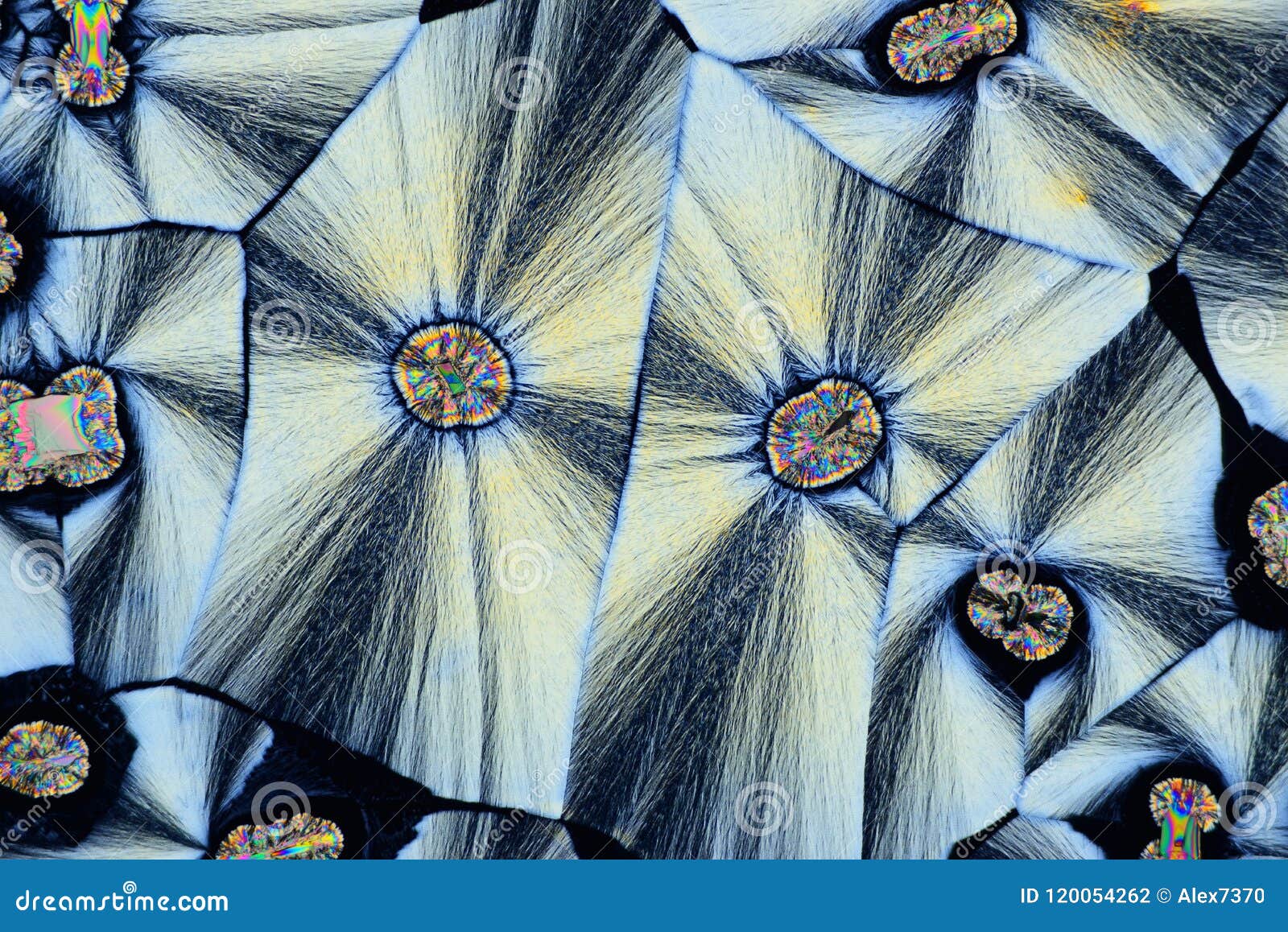 Colorful Micro Crystals in Polarized Light Stock Photo - Image of ...