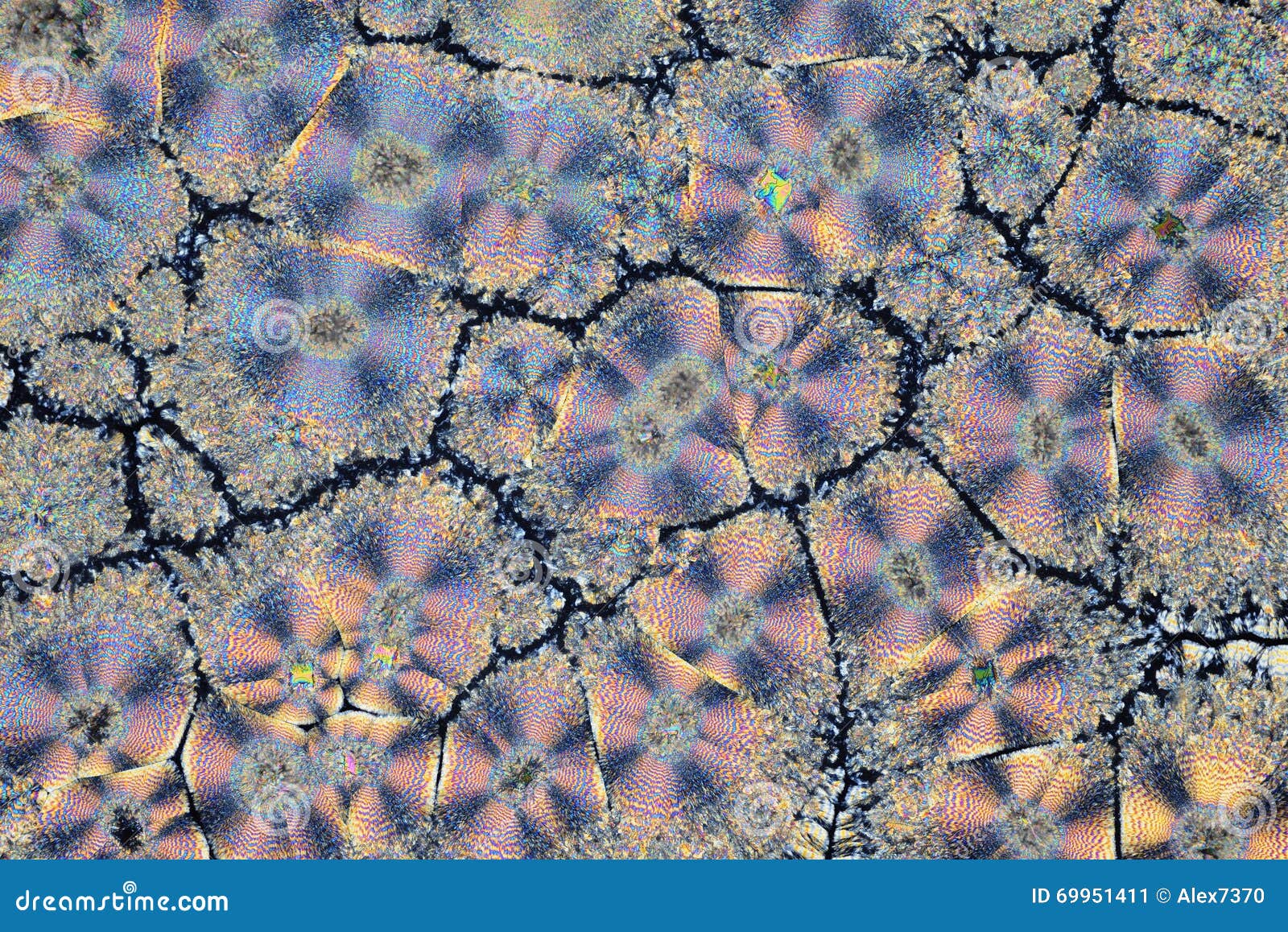Colorful Micro Crystals in Polarized Light Stock Image - Image of ...