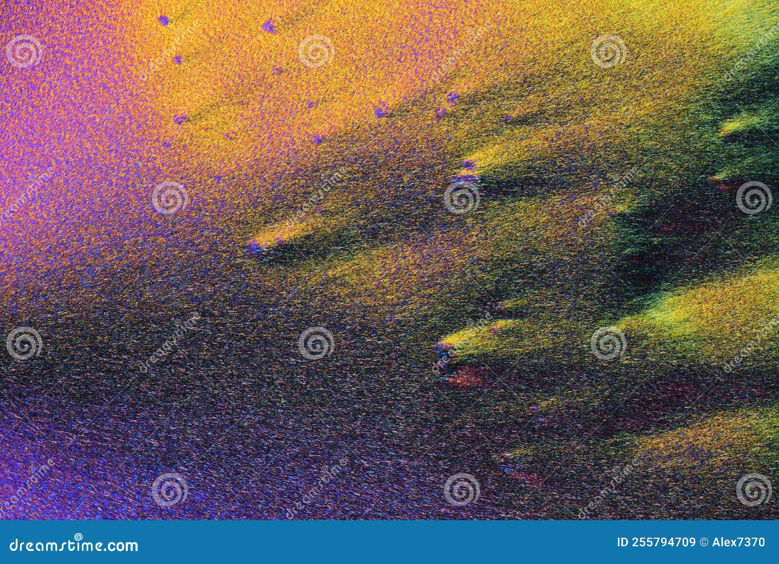 Colorful Micro Crystals in Polarized Light. Photo through a Microscope ...