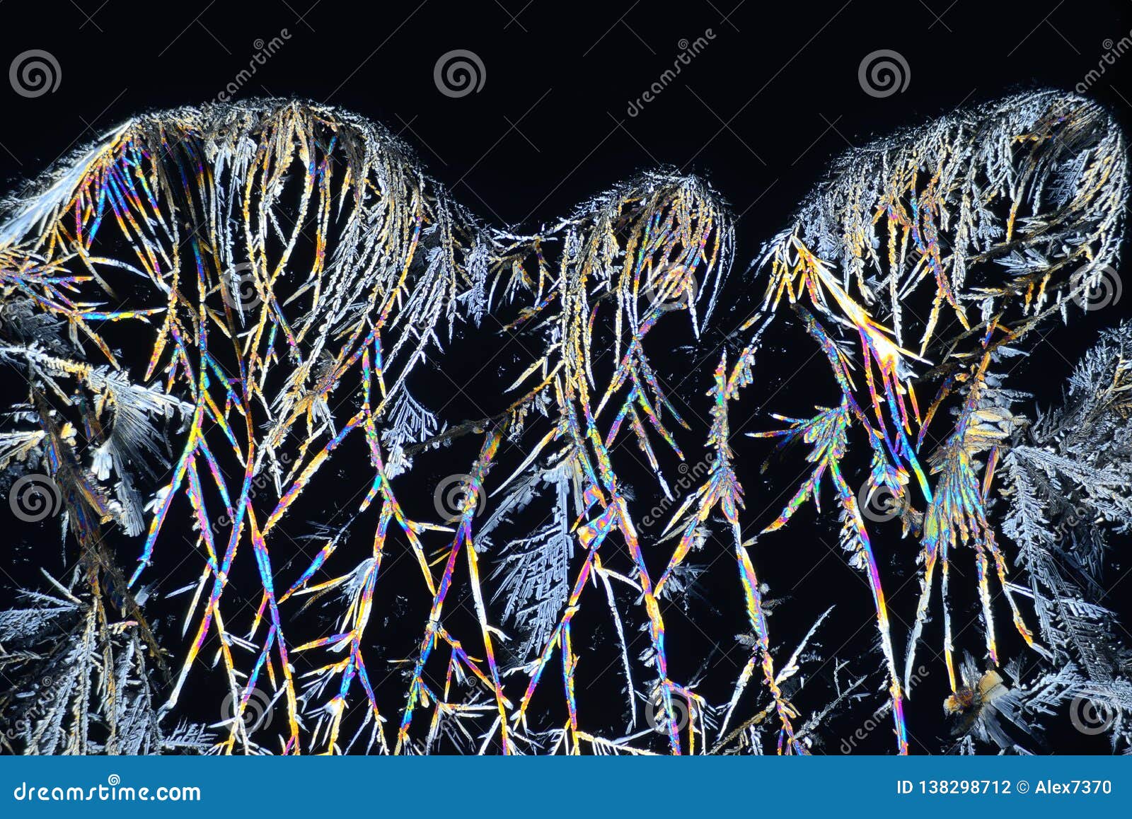 Colorful Micro Crystals in Polarized Light Stock Photo - Image of form ...