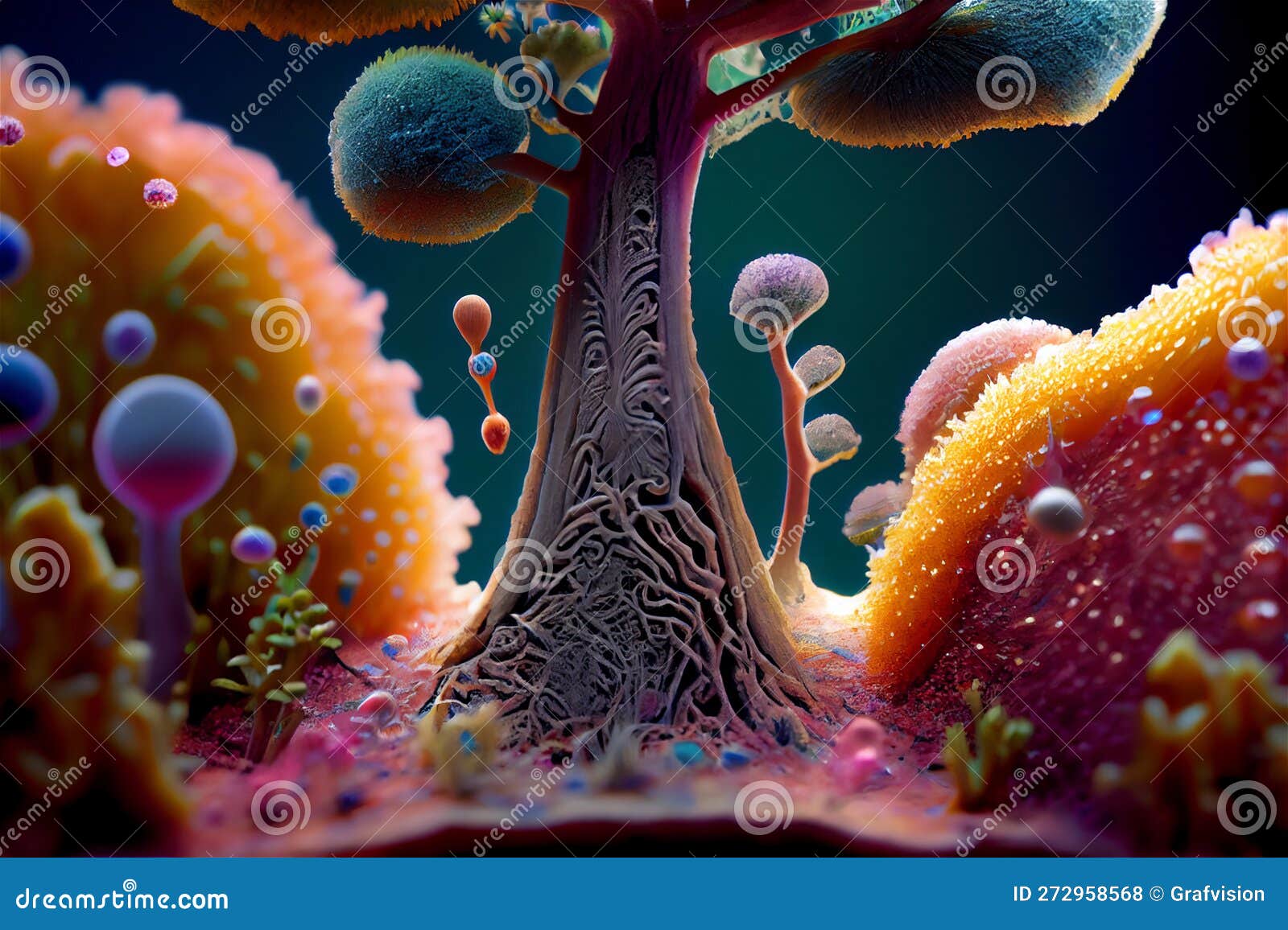 Colorful Microbes of Different Shapes Stock Illustration - Illustration ...