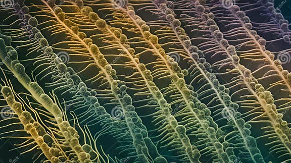 Colorful Microbial Structures Under Microscope: an Abstract Scientific ...